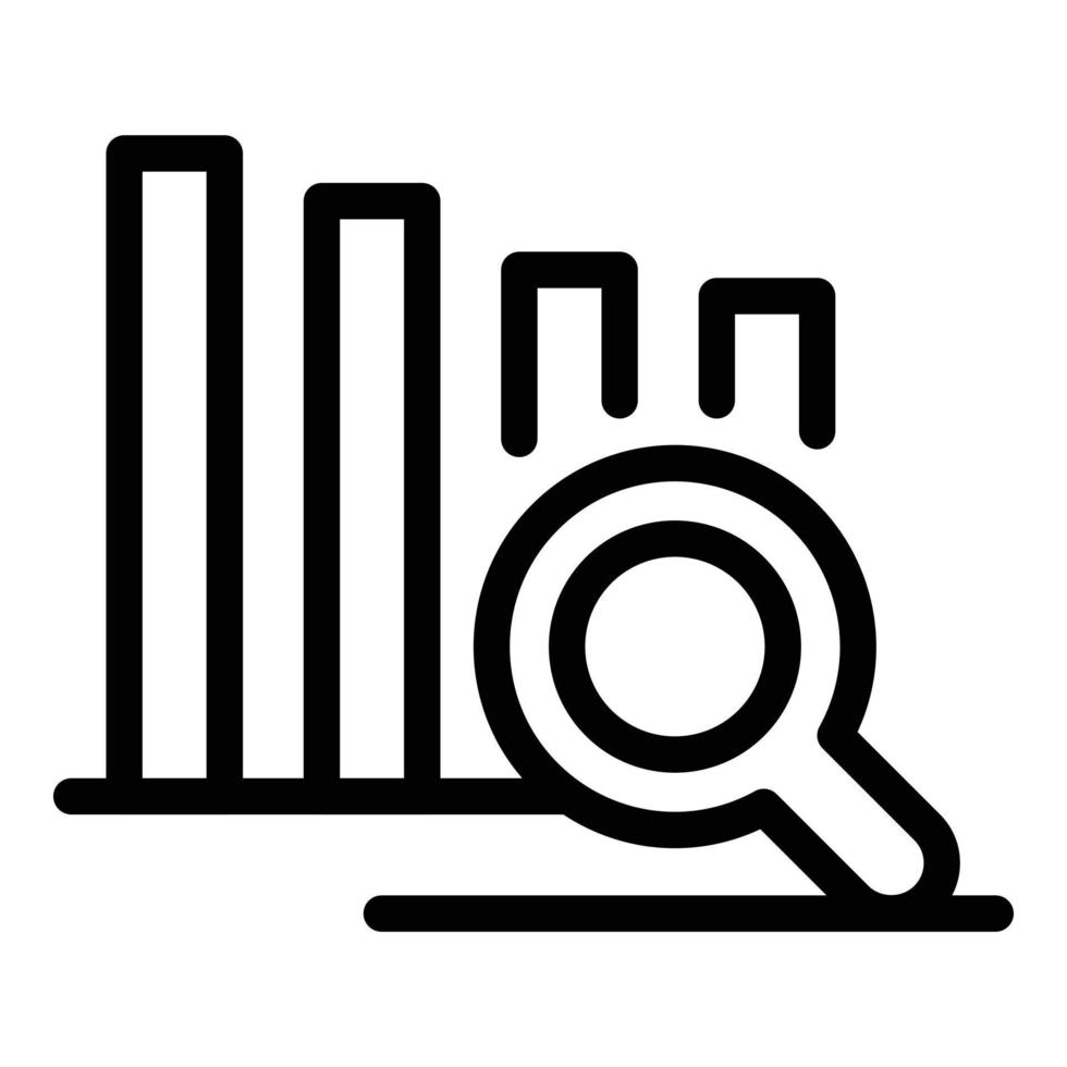 Graph chart exploration icon, outline style 15676067 Vector Art at Vecteezy