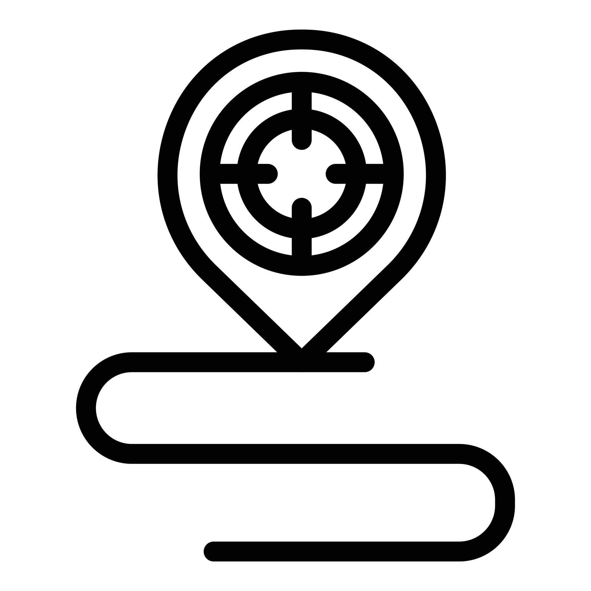 Target map pin icon, outline style 15676291 Vector Art at Vecteezy