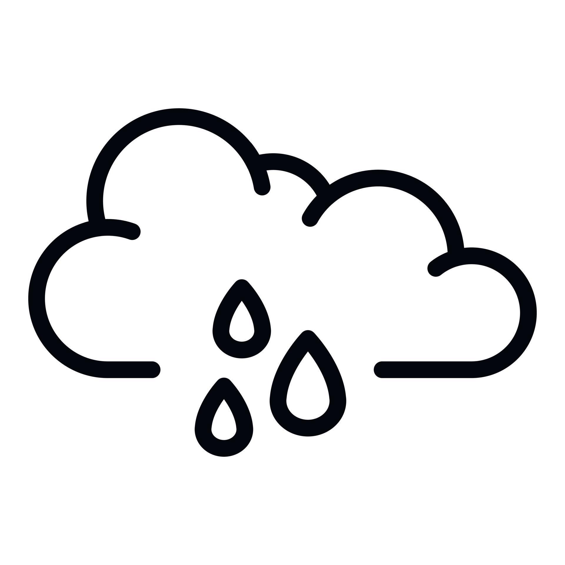 Rainy Storm Cloud Icon Outline Style 15676775 Vector Art At Vecteezy