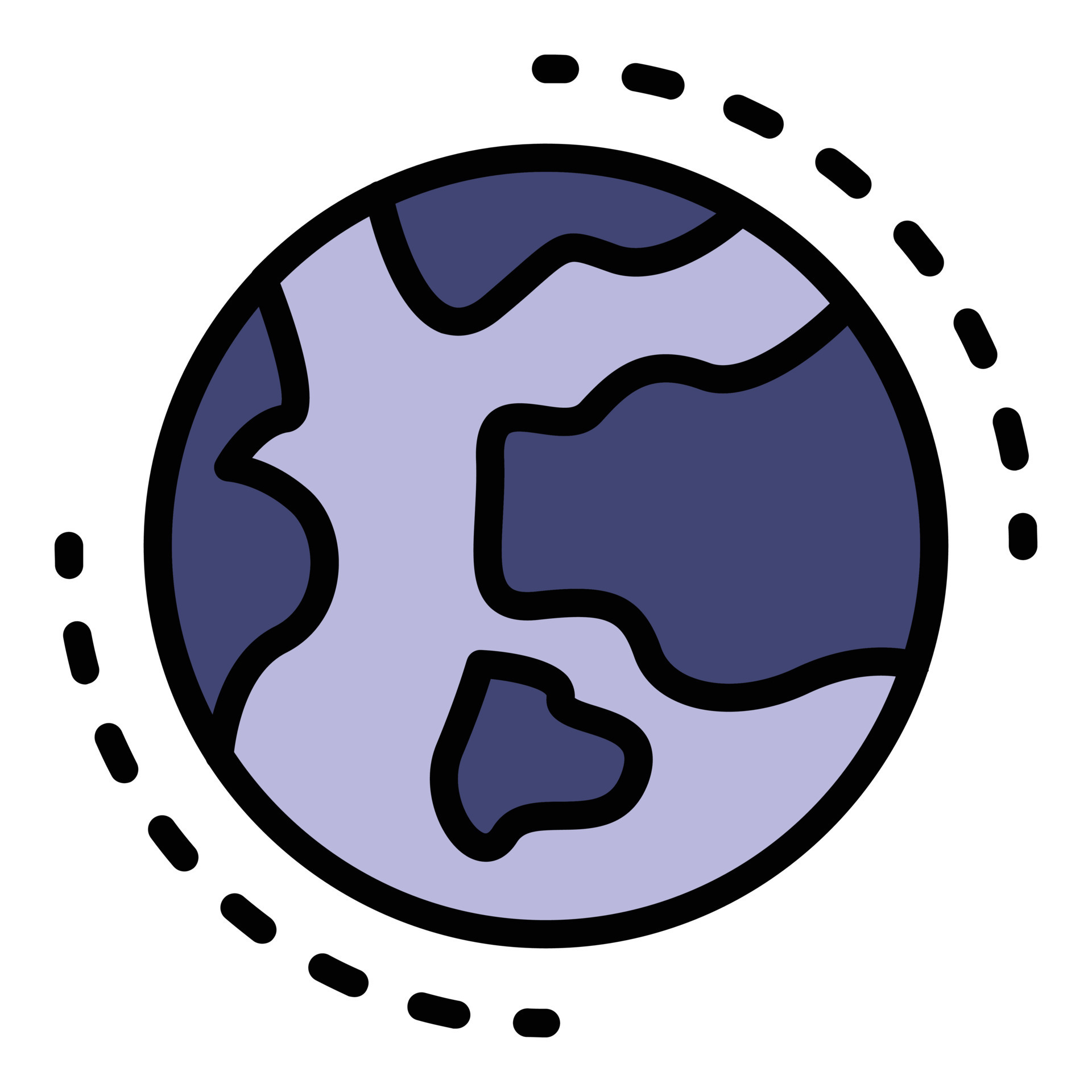 Earth planet icon color outline vector 15683882 Vector Art at Vecteezy