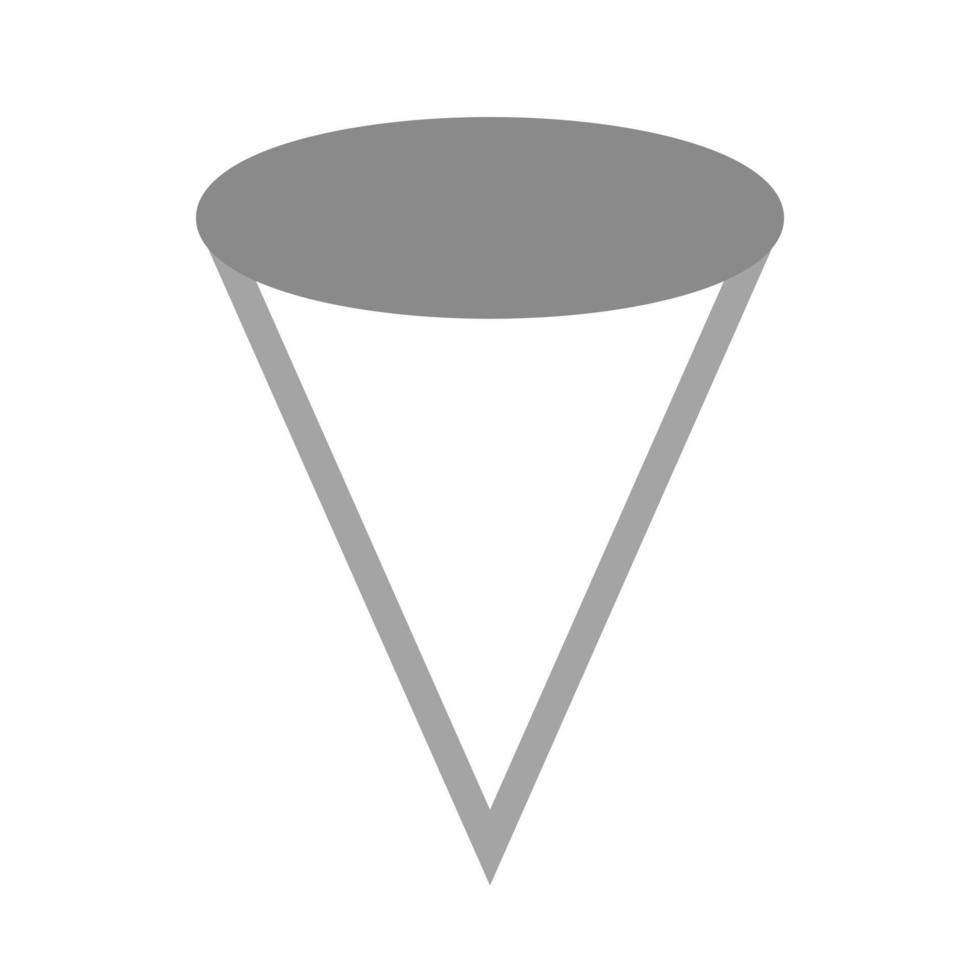 Cone Flat Greyscale Icon 15684138 Vector Art at Vecteezy
