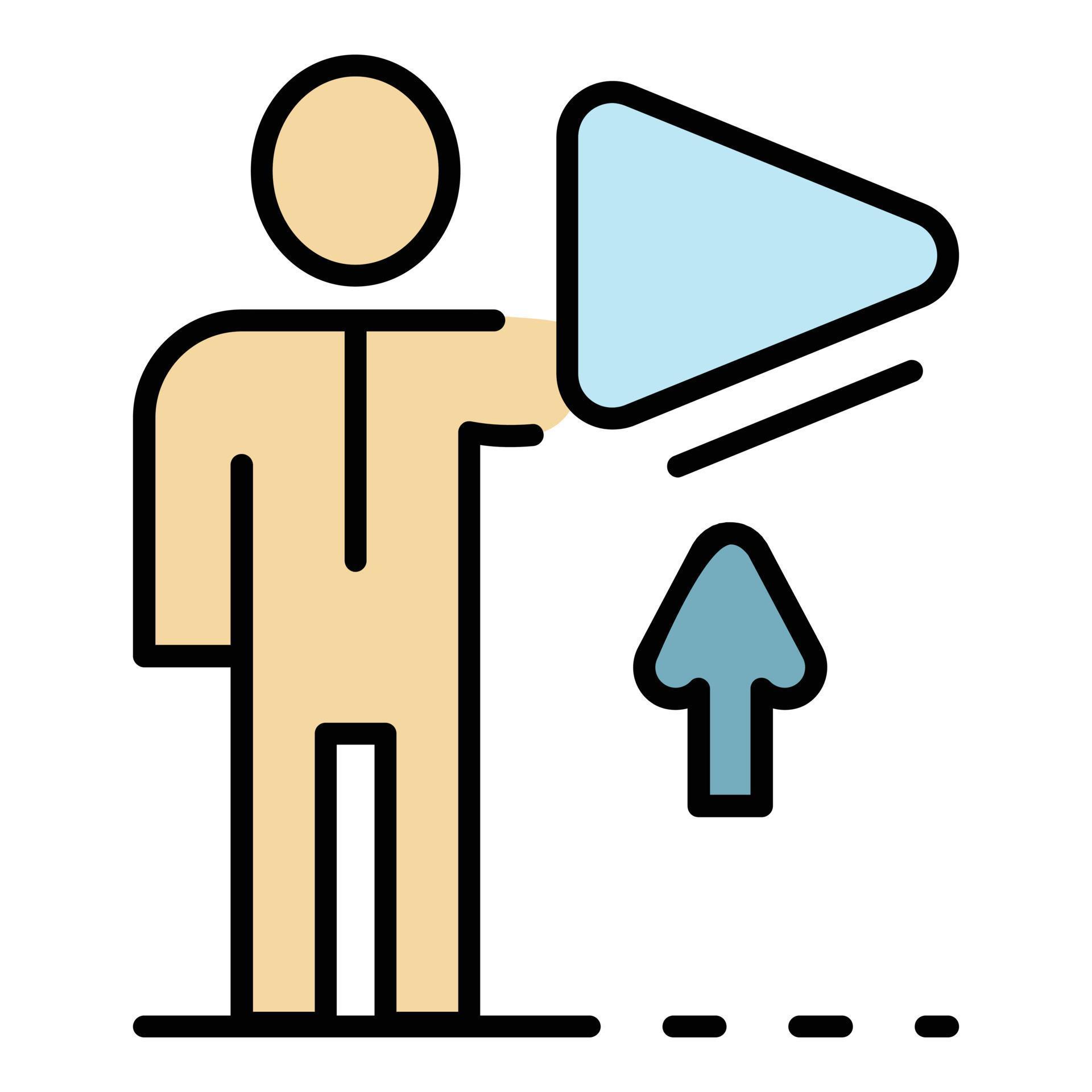 Play interactive learning icon color outline vector 15684324 Vector Art ...