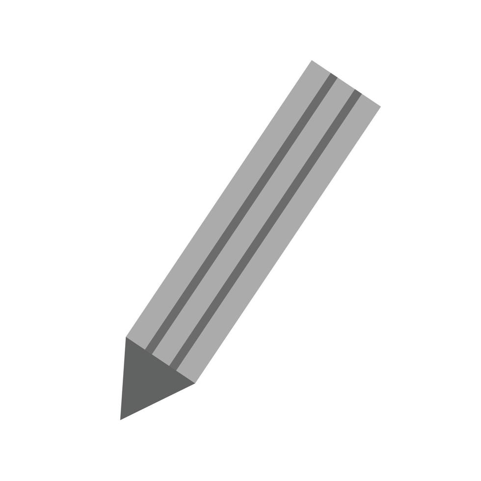 Pencil Flat Greyscale Icon 15685379 Vector Art at Vecteezy