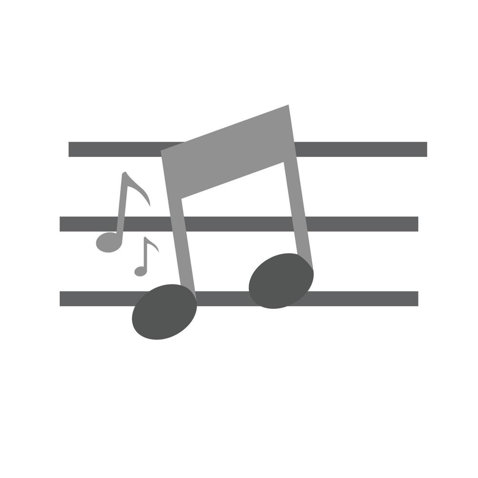 Music Flat Greyscale Icon 15685481 Vector Art at Vecteezy