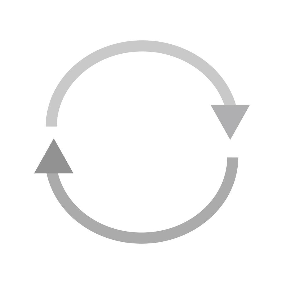 Synchronize Flat Greyscale Icon 15685632 Vector Art at Vecteezy