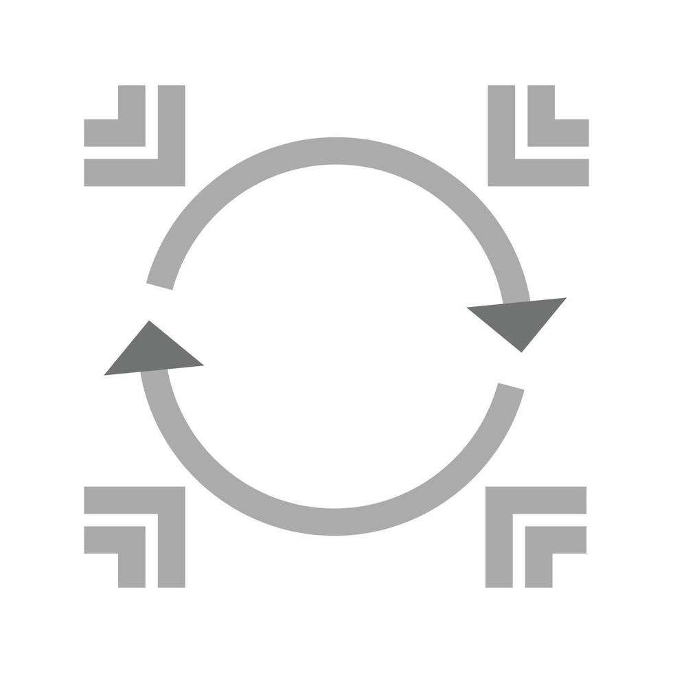 Data Synchronization Flat Greyscale Icon 15687756 Vector Art At Vecteezy