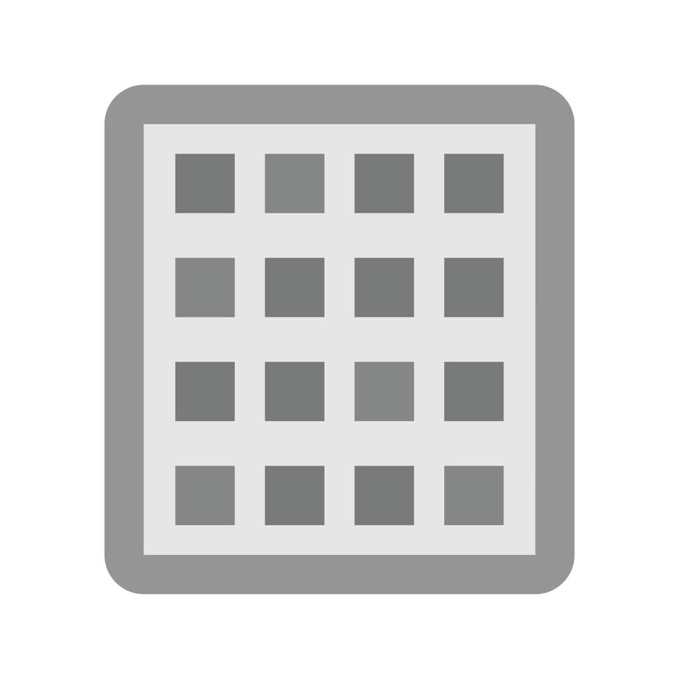 Grid View Flat Greyscale Icon 15687931 Vector Art at Vecteezy