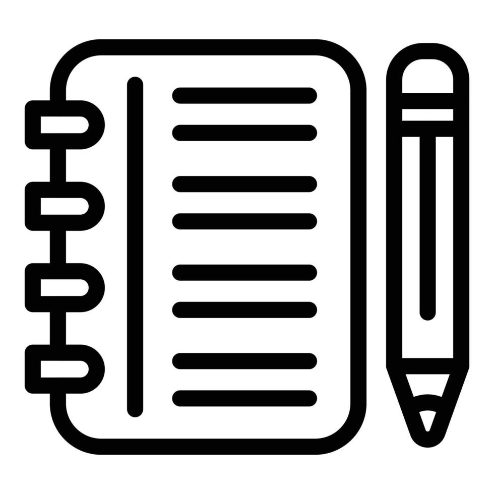 Assignment tools icon, outline style 15689033 Vector Art at Vecteezy