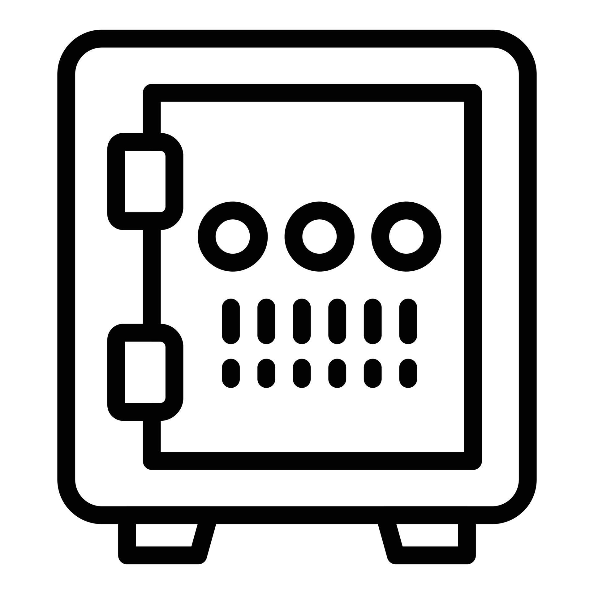 Safety Box Password Icon Outline Style 15689511 Vector Art At Vecteezy