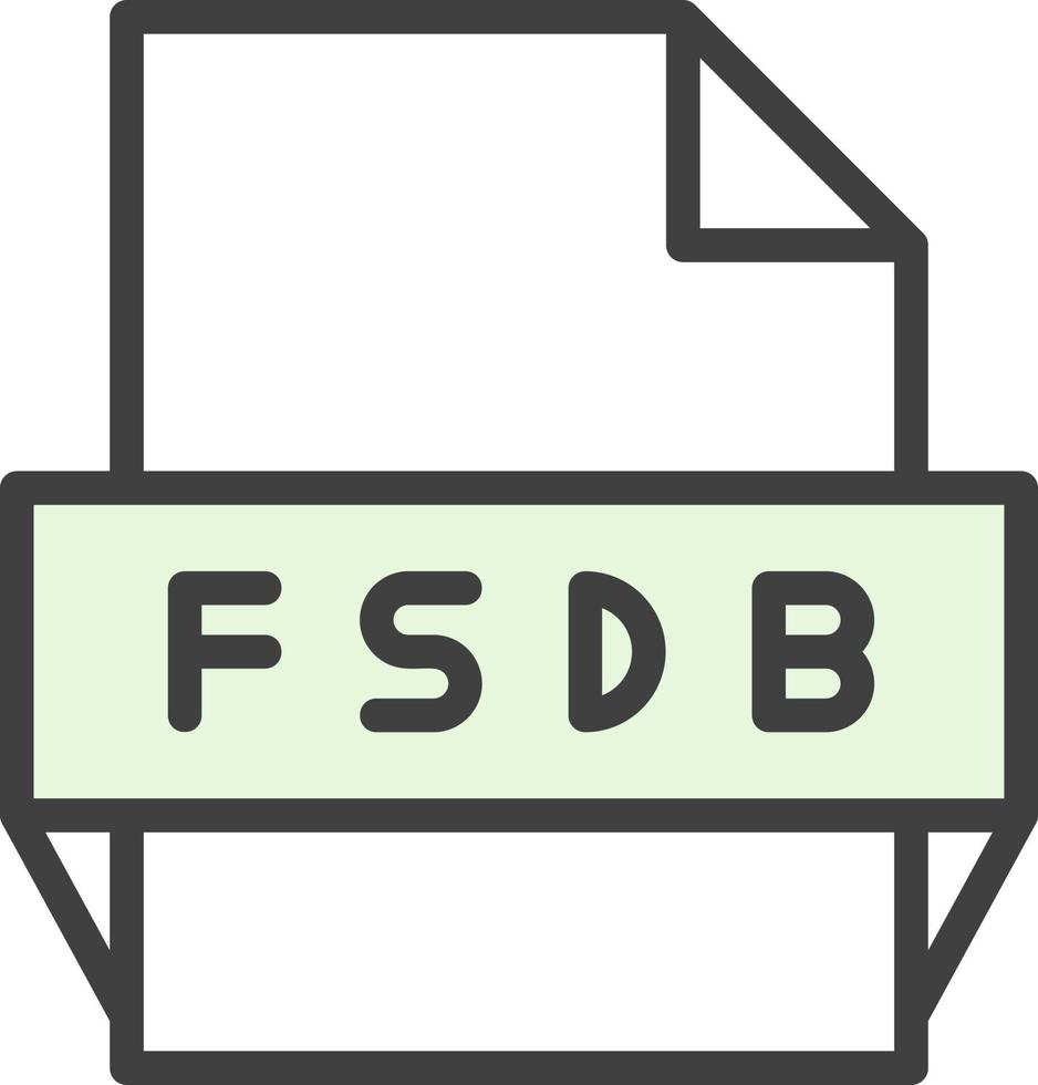 Fsdb File Format Icon 15692336 Vector Art At Vecteezy