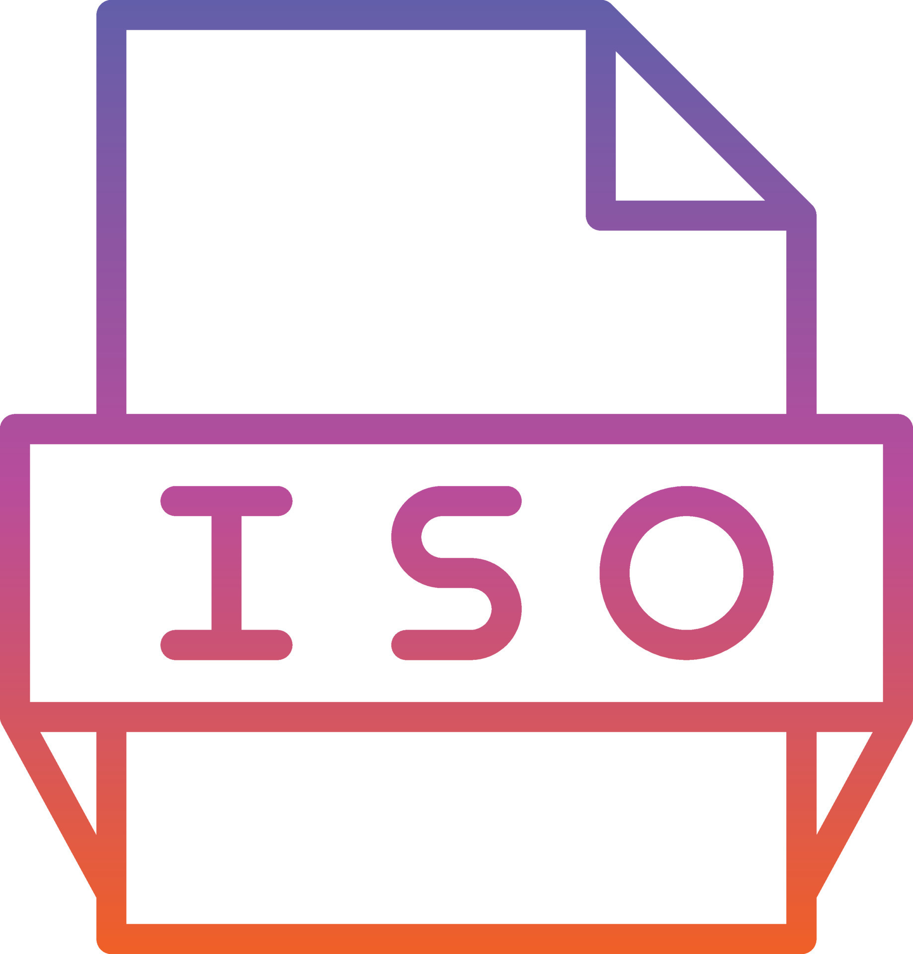 Iso File Format Icon 15692671 Vector Art at Vecteezy
