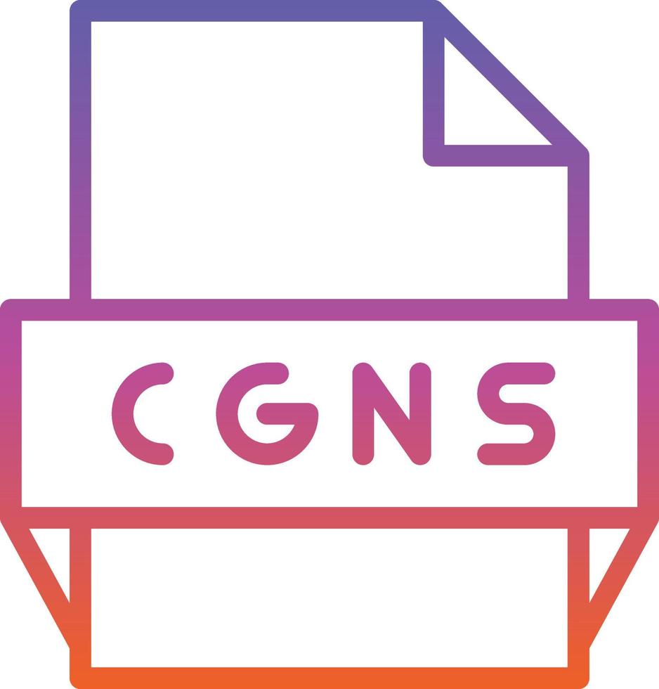 Cgns File Format Icon 15692698 Vector Art at Vecteezy