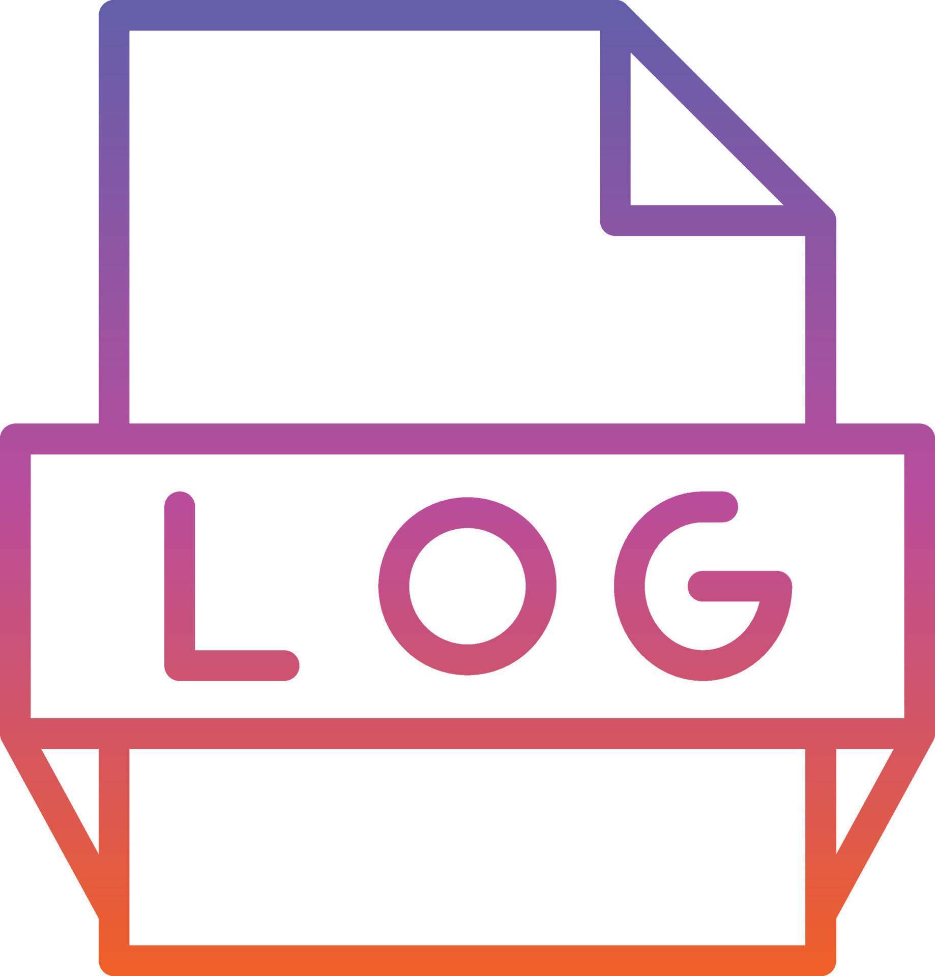 Log File Format Icon 15692742 Vector Art at Vecteezy