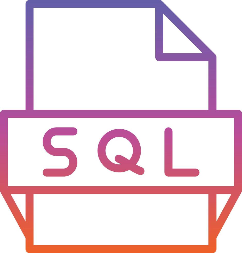 Sql File Format Icon 15692755 Vector Art at Vecteezy