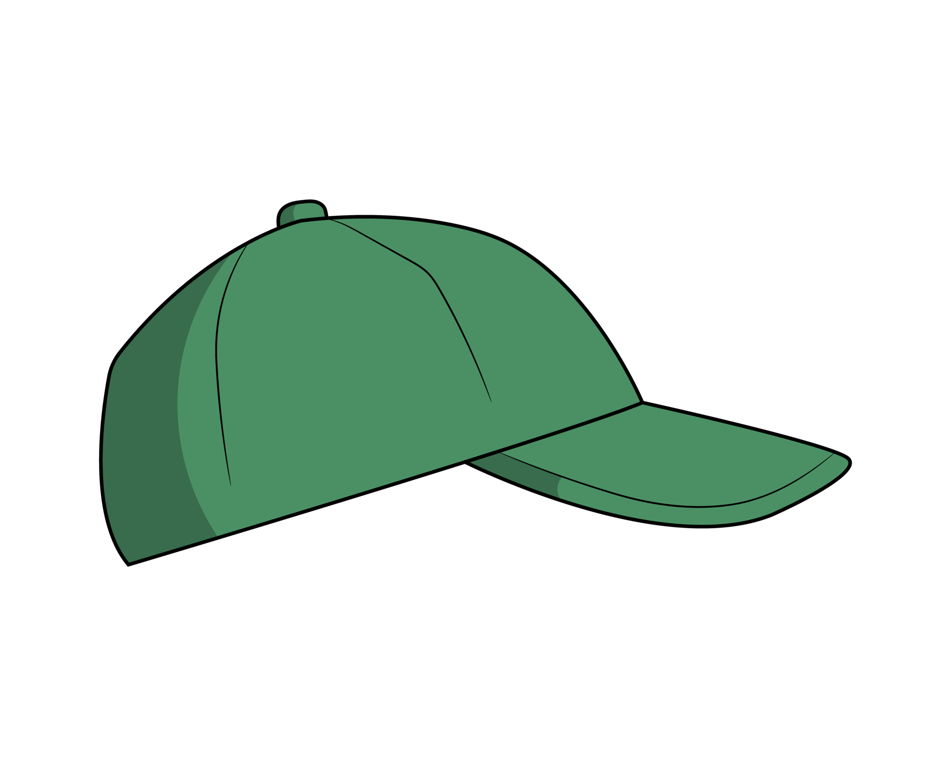 gorra verde usar gorra de béisbol vista lateral 15694066 PNG