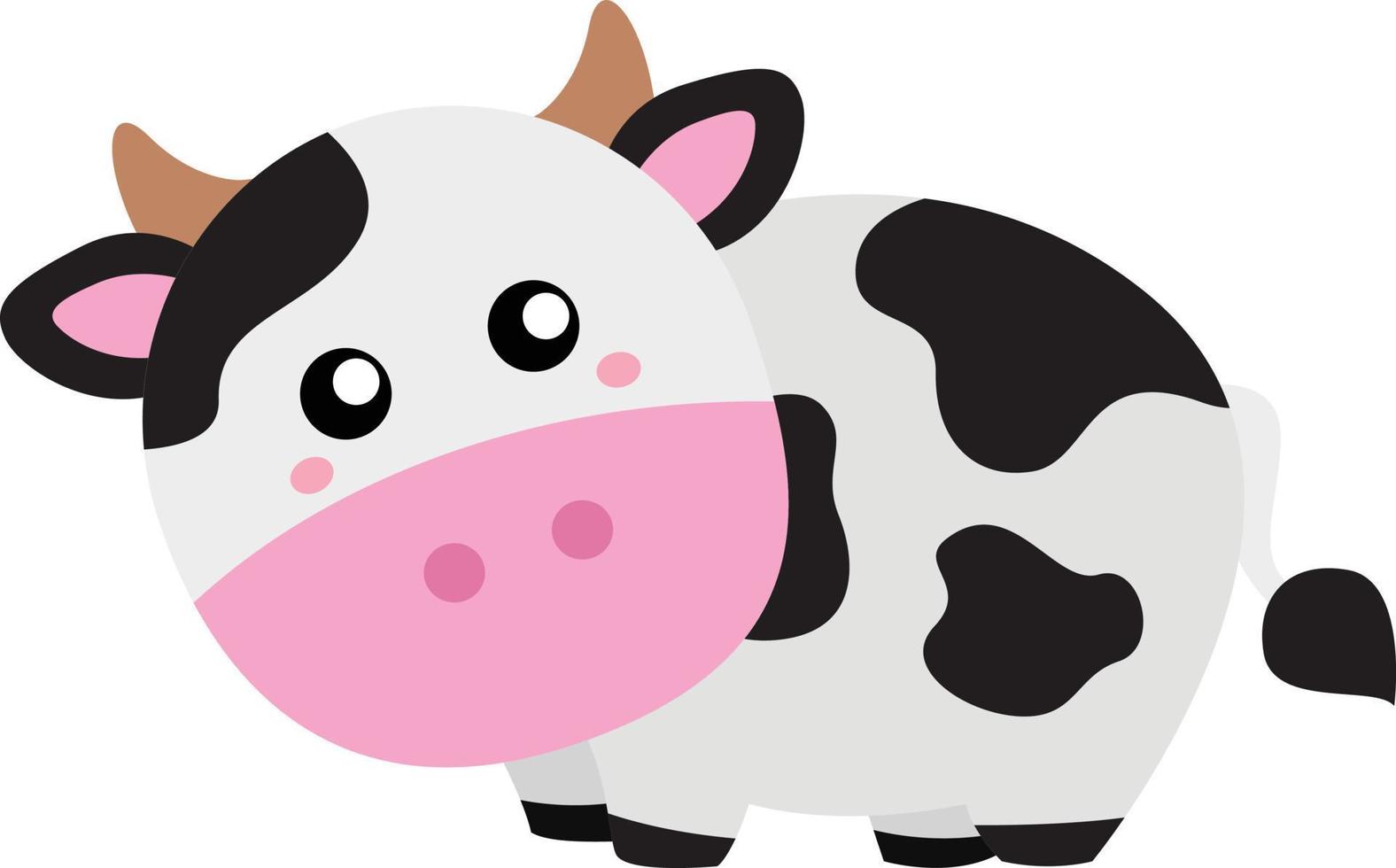 Cute Cow Animal Illustration Vector Clipart 15694449 Vector Art at Vecteezy