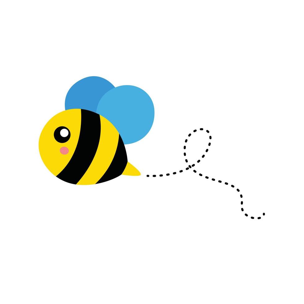 Cute Flying Bee Insects Illustration Vector Clipart 15694558 Vector Art