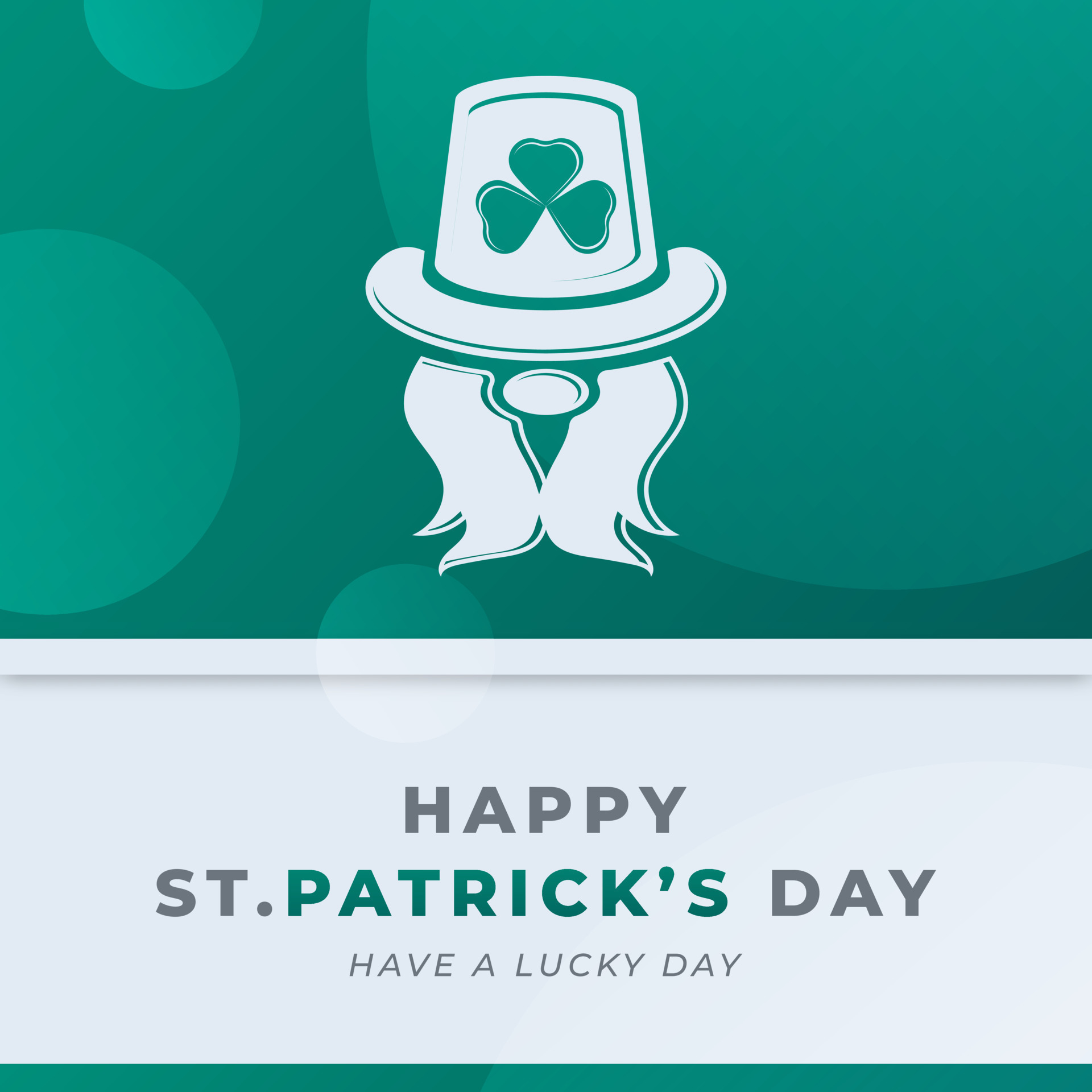 Happy St. Patricks Day March Celebration Vector Design Illustration ...