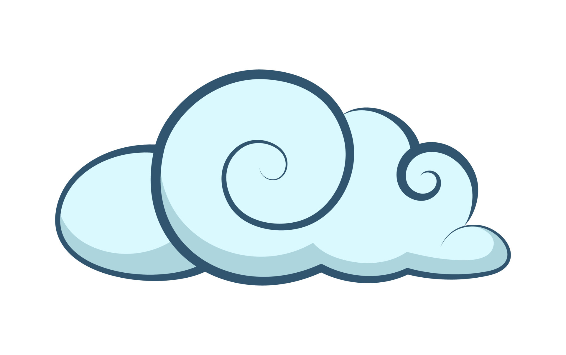 Cute clouds vector cartoon illustration background element 15697137 Vector Art at Vecteezy
