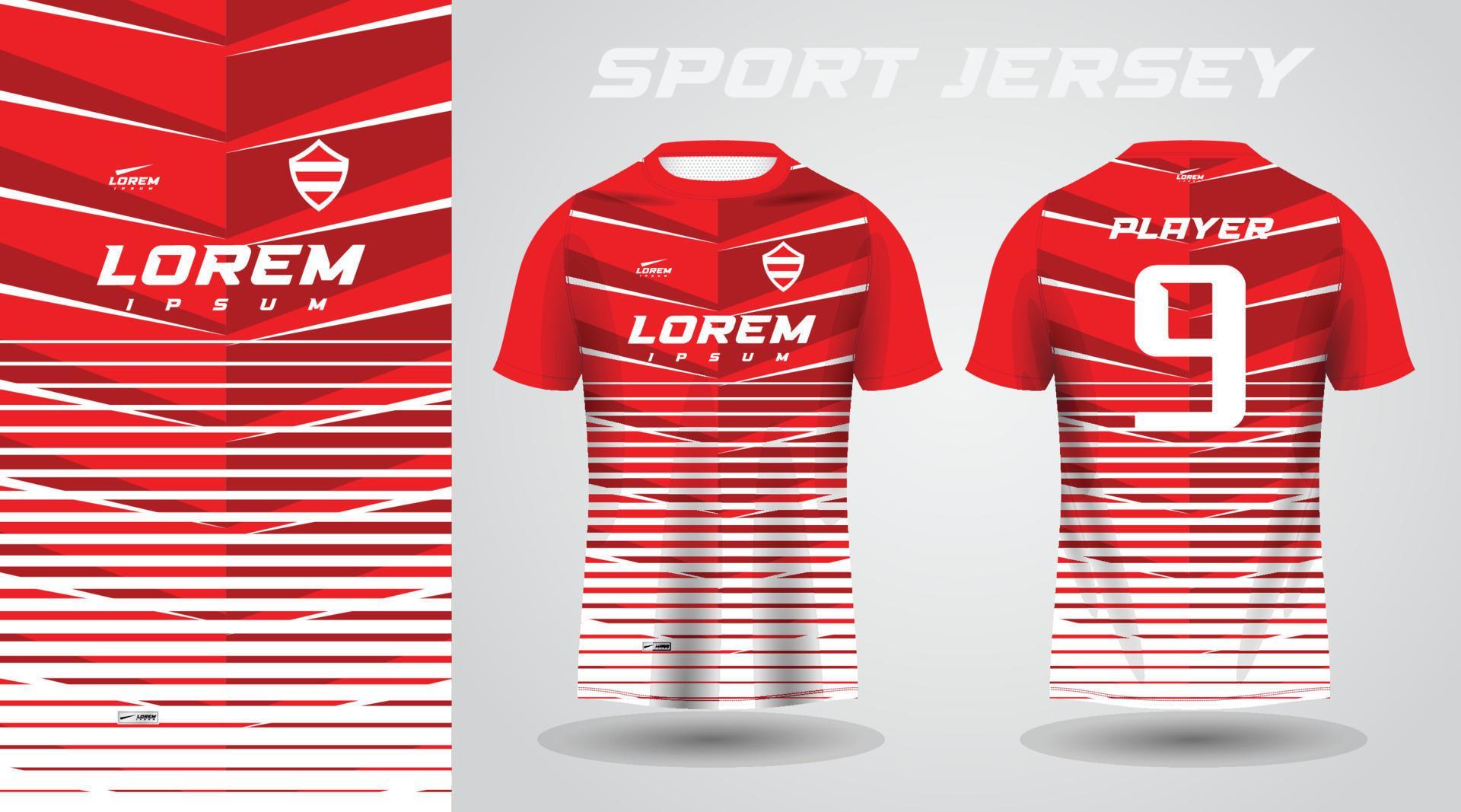 Red T Shirt Sport Jersey Design 15697403 Vector Art At Vecteezy