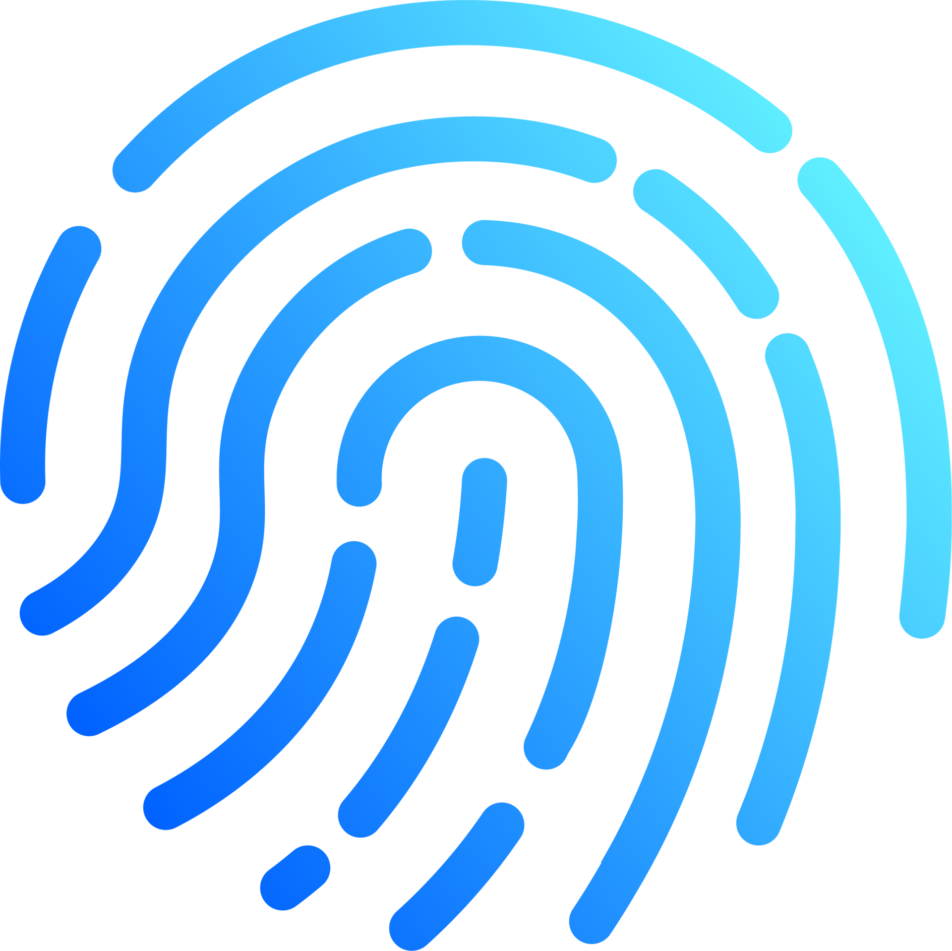 Touch id icon illustration in gradient colors. Fingerprint sign for ... Touch id icon illustration in gradient colors. Fingerprint sign for ...