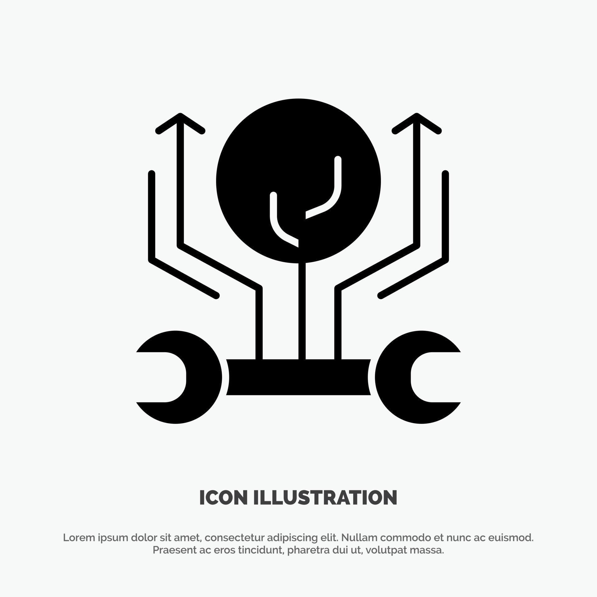 Development Engineering Growth Hack Hacking solid Glyph Icon vector ... Development Engineering Growth Hack Hacking solid Glyph Icon vector ...