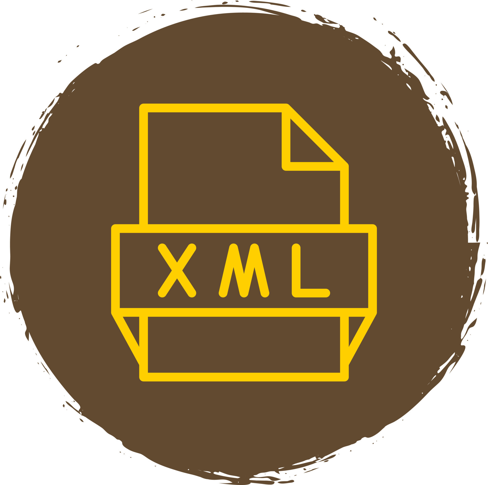 Xml File Format Icon 15711885 Vector Art at Vecteezy