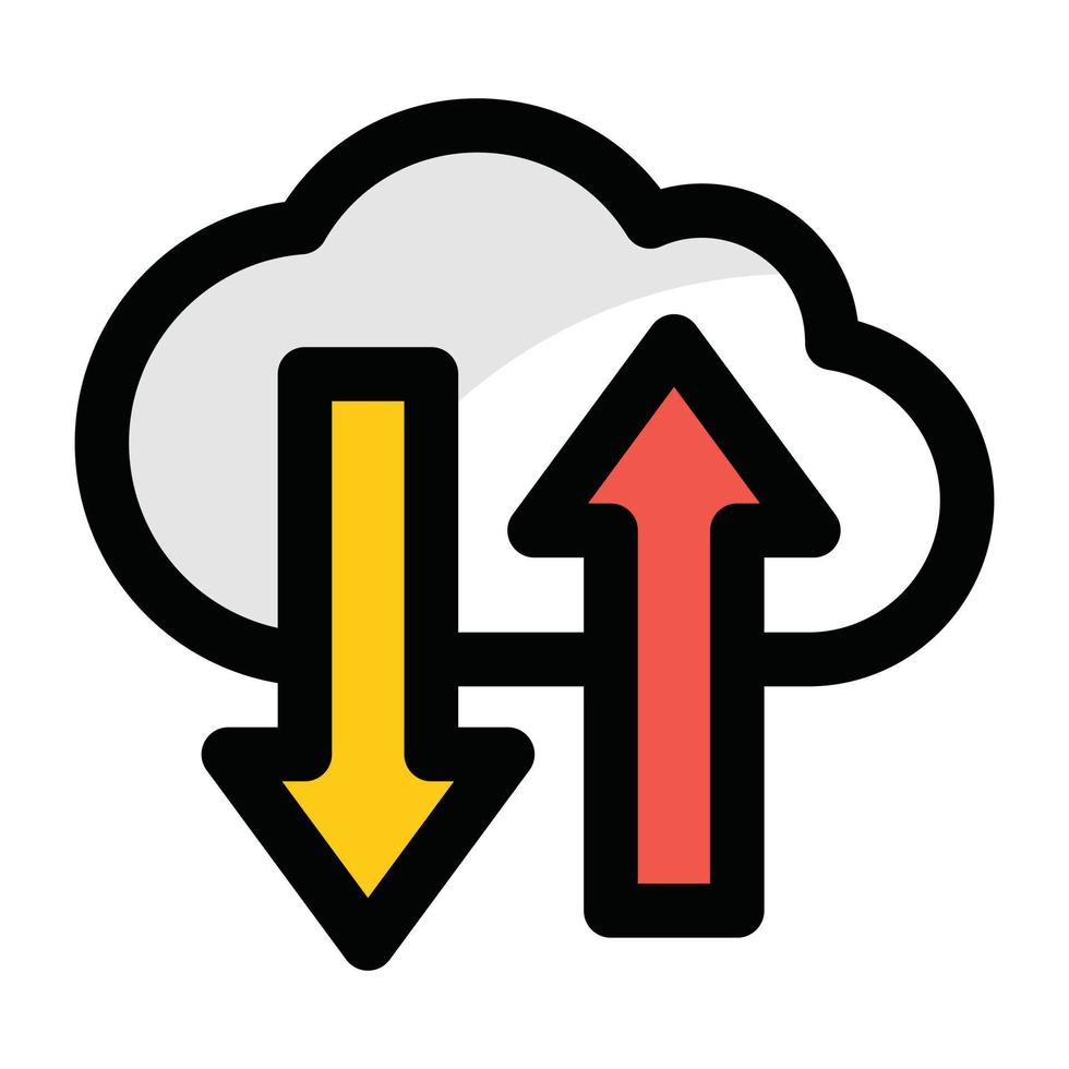 Trendy Cloud Computing 15717514 Vector Art At Vecteezy