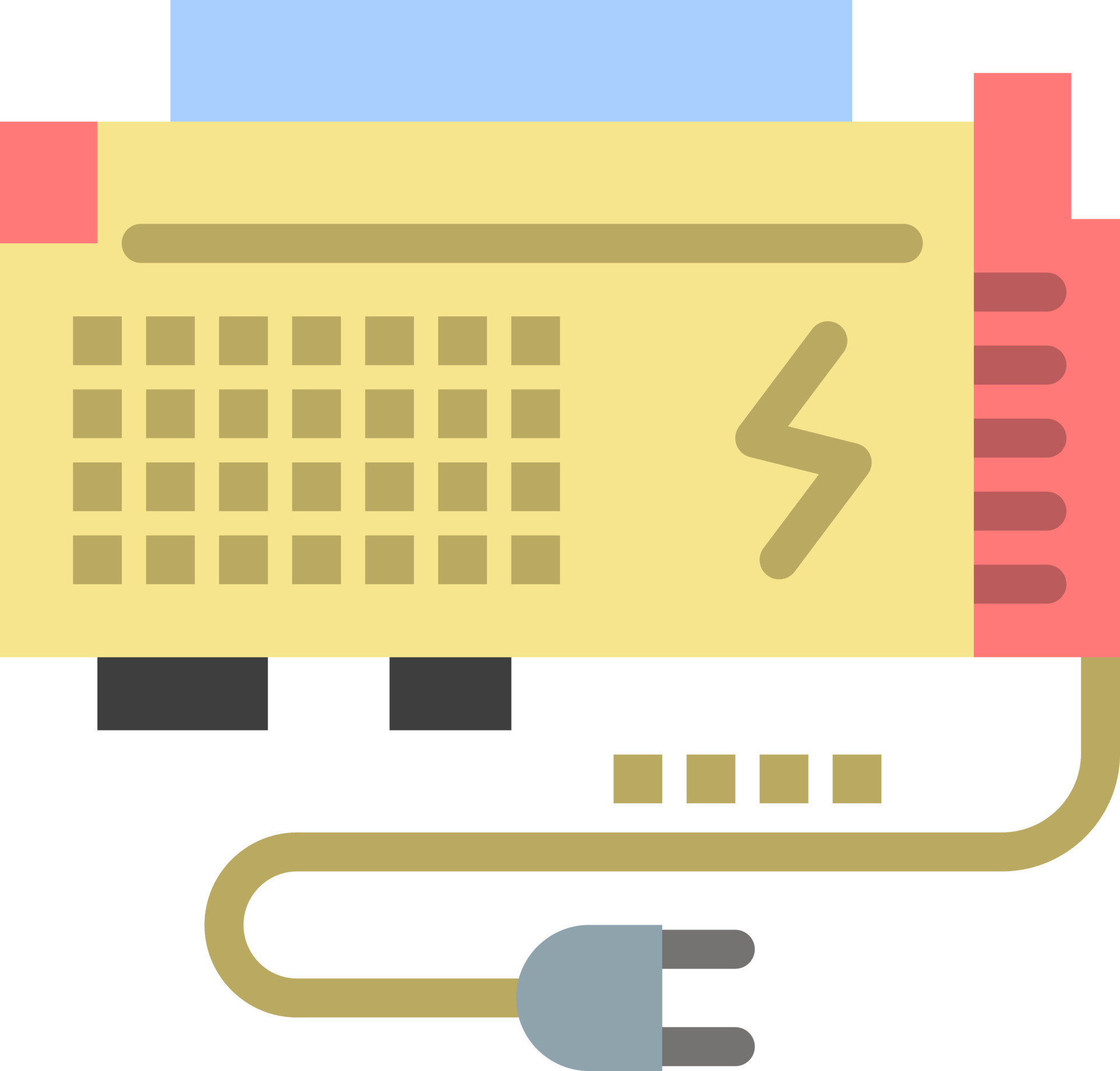 Apc Battery Computer Power Source Flat Color Icon Vector Icon Banner Template 15721780 Vector