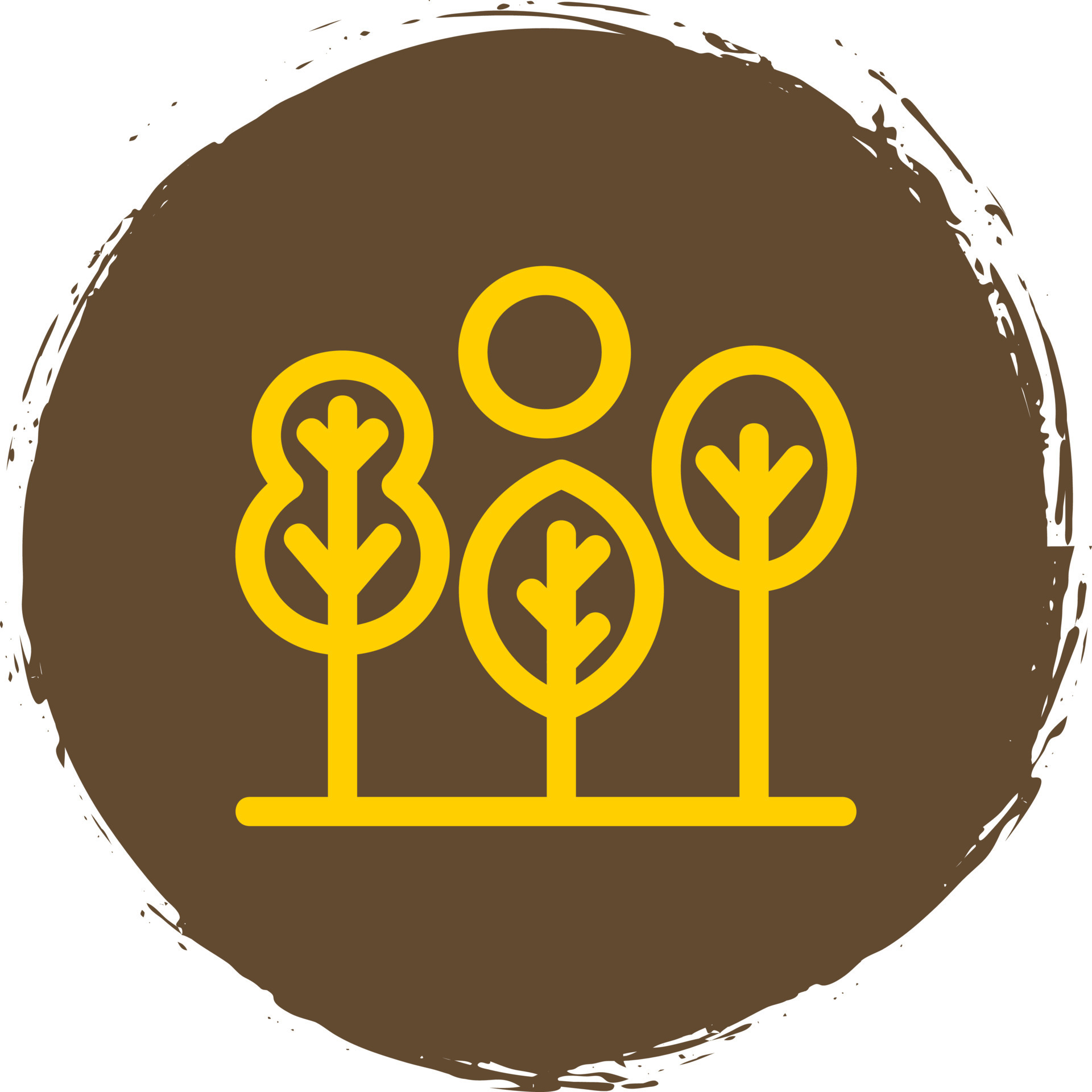 Tree Landscape Glyph Icon 15722572 Vector Art at Vecteezy