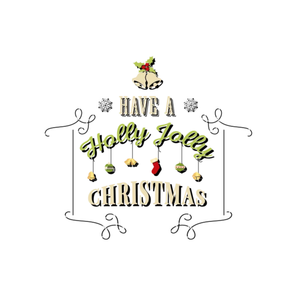 Merry Christmas Typography 15723471 Png