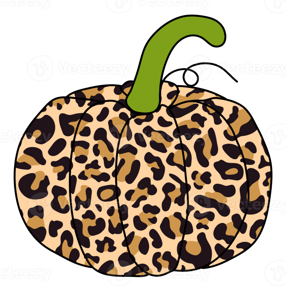 Pumpkin Leopard Cheetah Sublimation 15723861 Png
