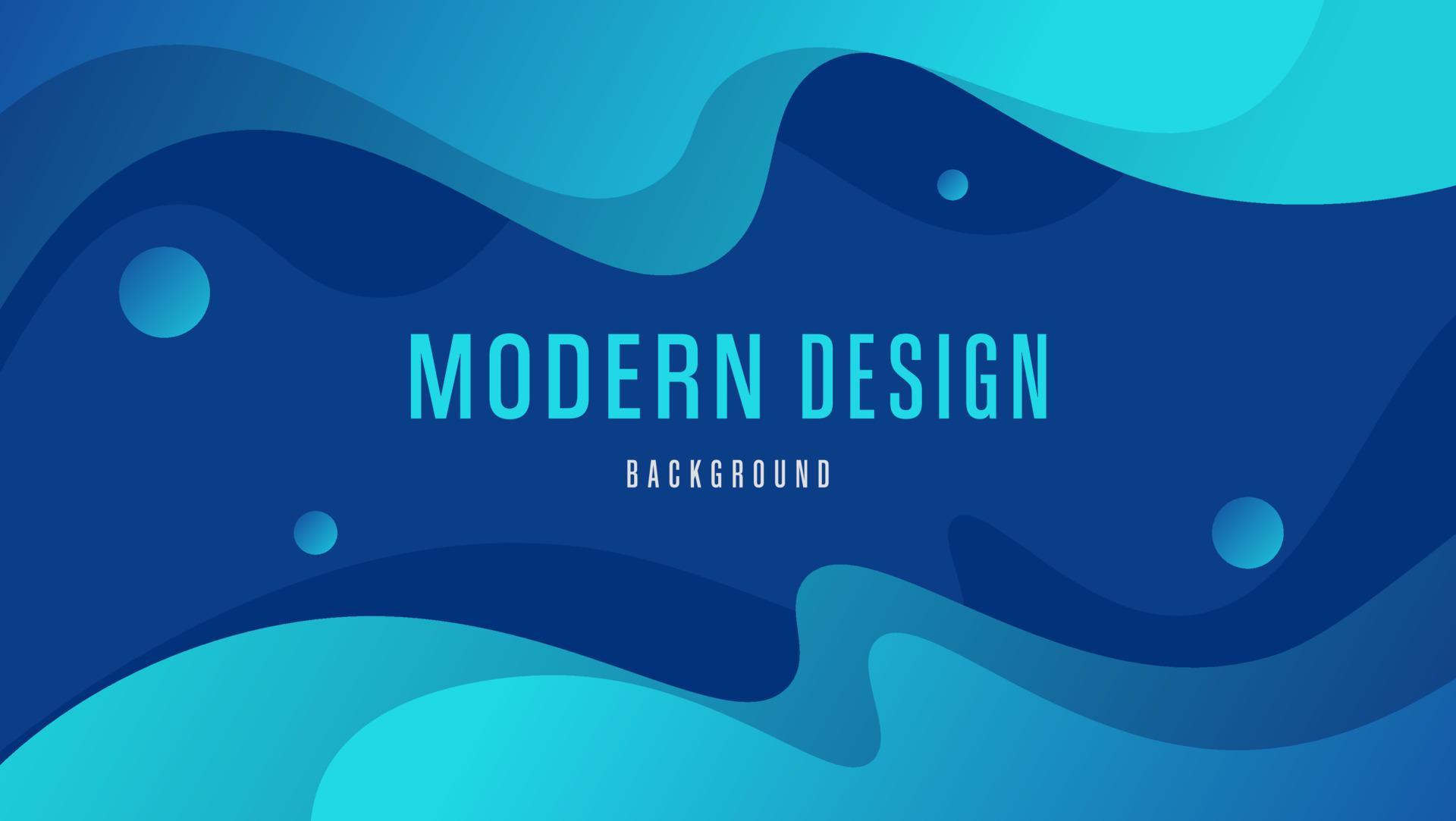 Modern Abstract Geometric Gradient Blue Liquid Wave Background Design ...