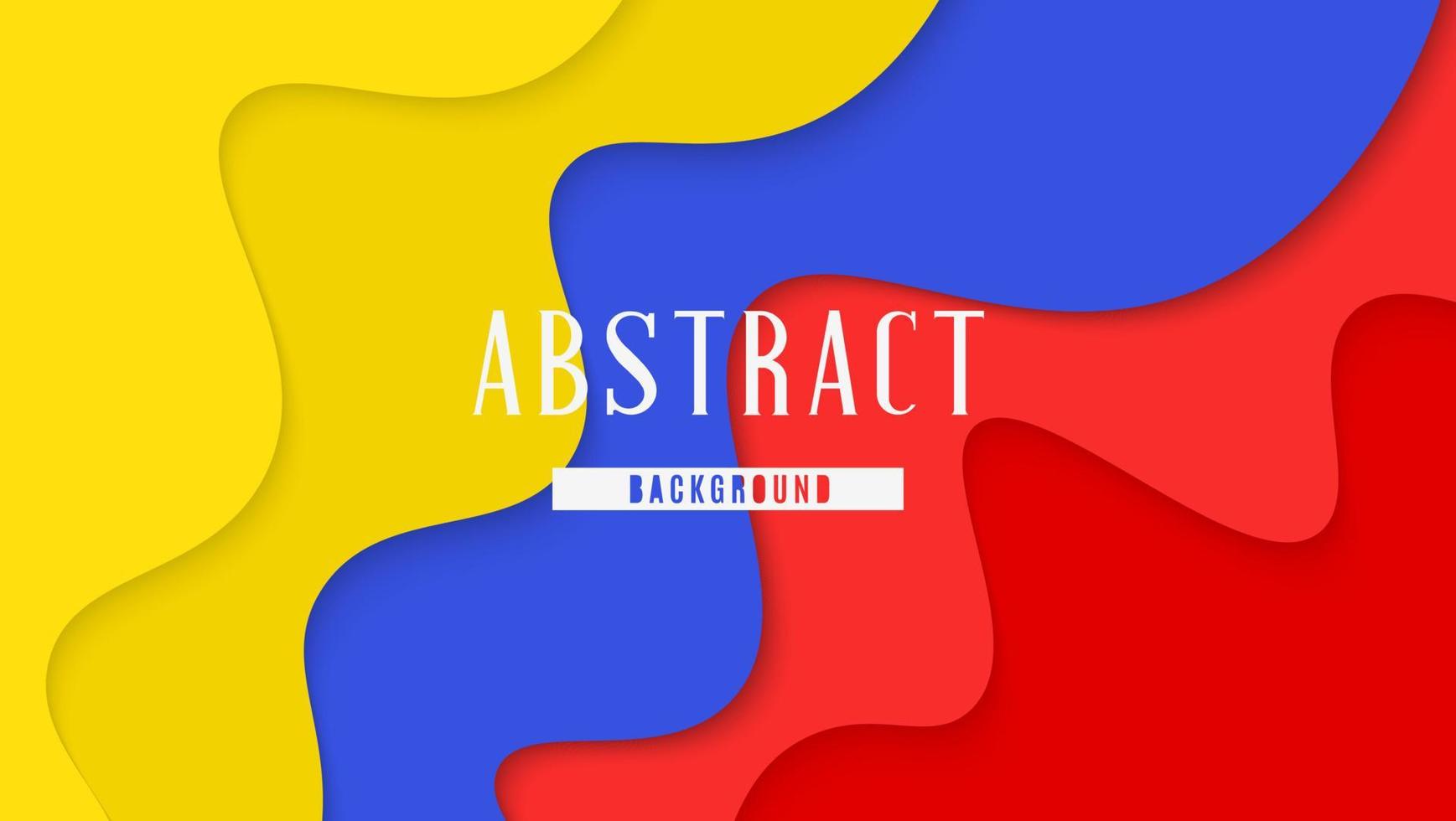 Abstract Colorful Waves Shape Papercut Style Background 15724279 Vector