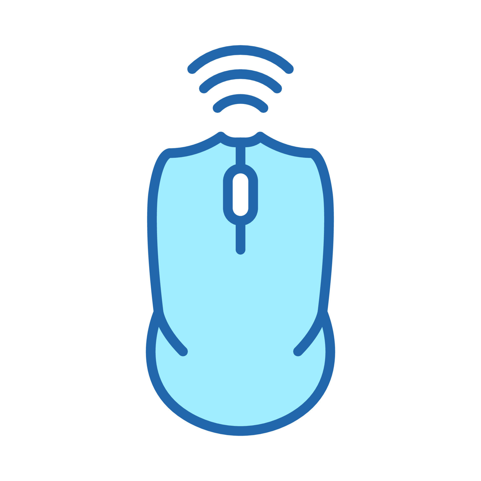 Computer Mouse Color Line Icon. PC Wireless Tool Linear Pictogram. Cursor Pointer Scroll, Click ...