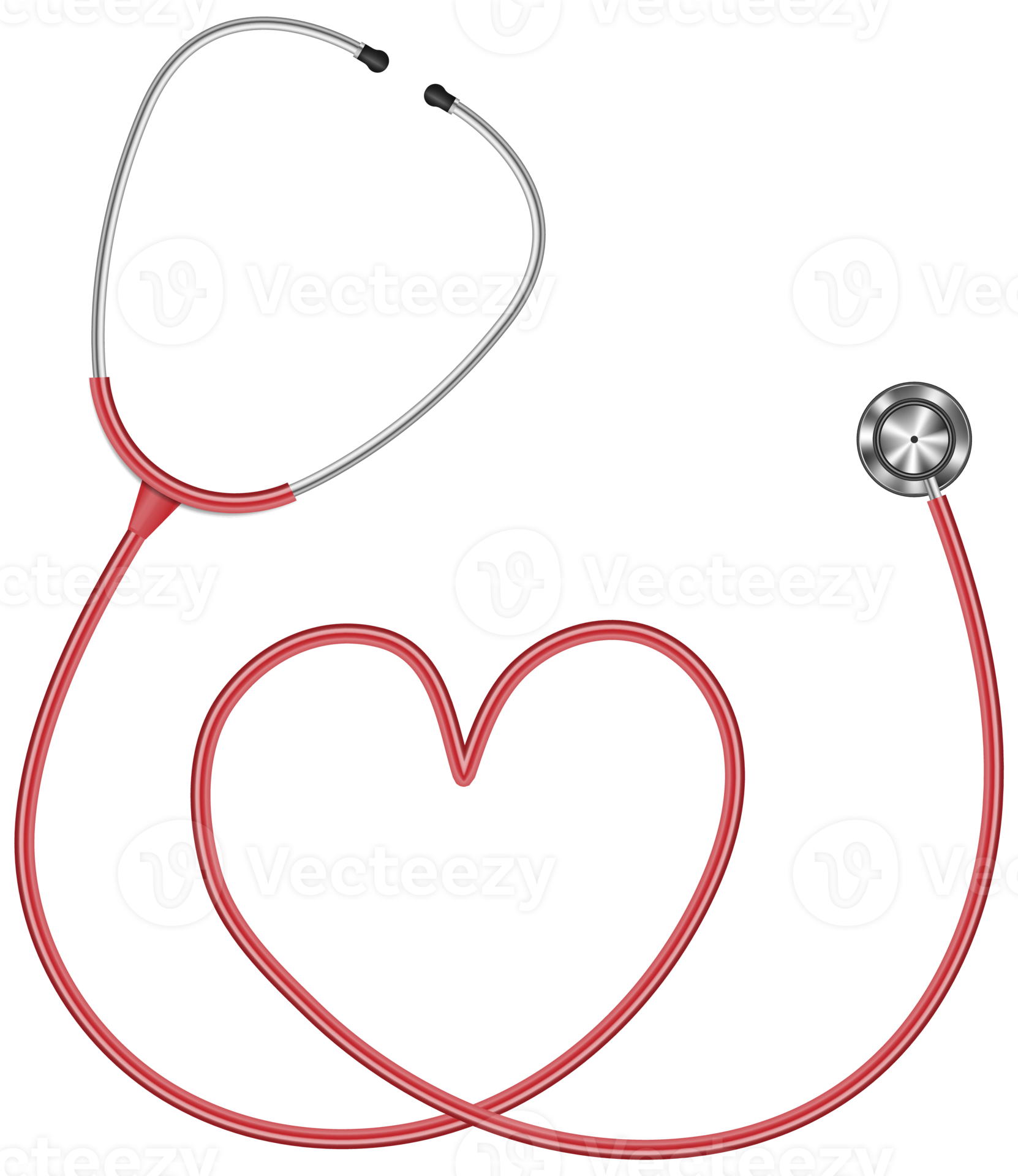 Stethoscope Heart Shape 15730433 Png
