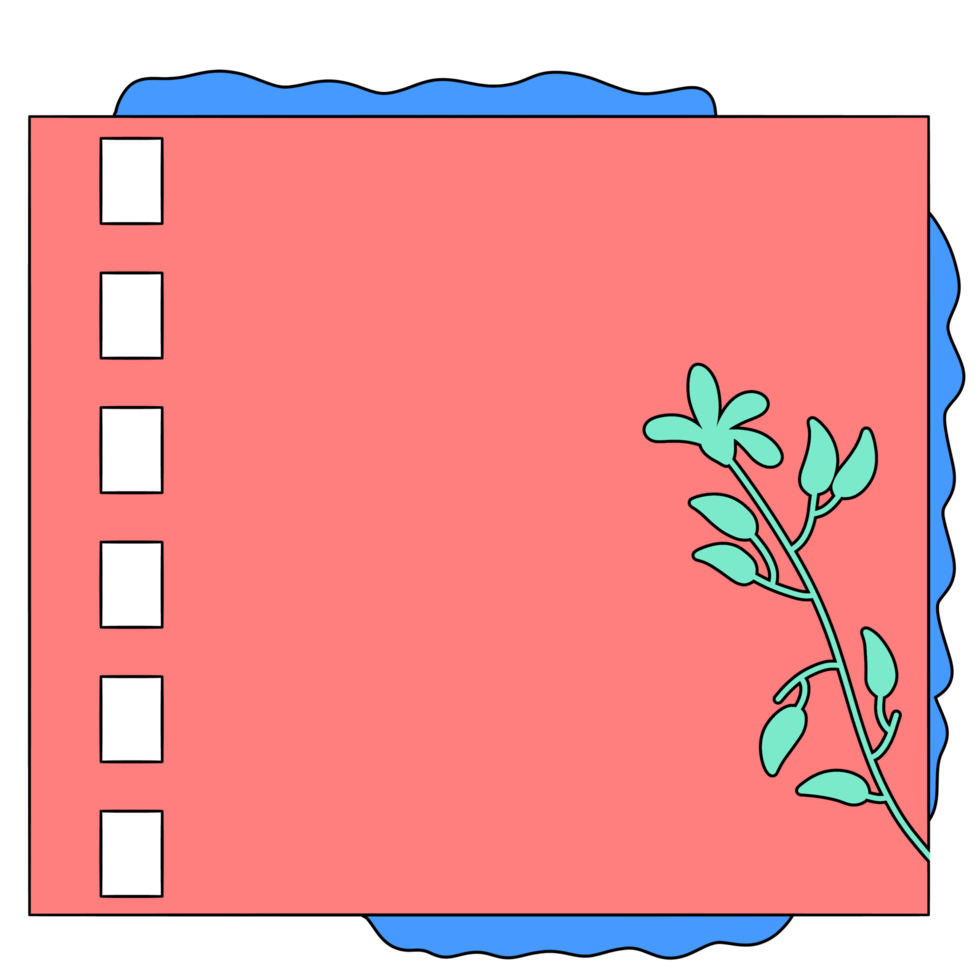 Aesthetic Sticky Note Paper Box Column Simple 15731451 PNG