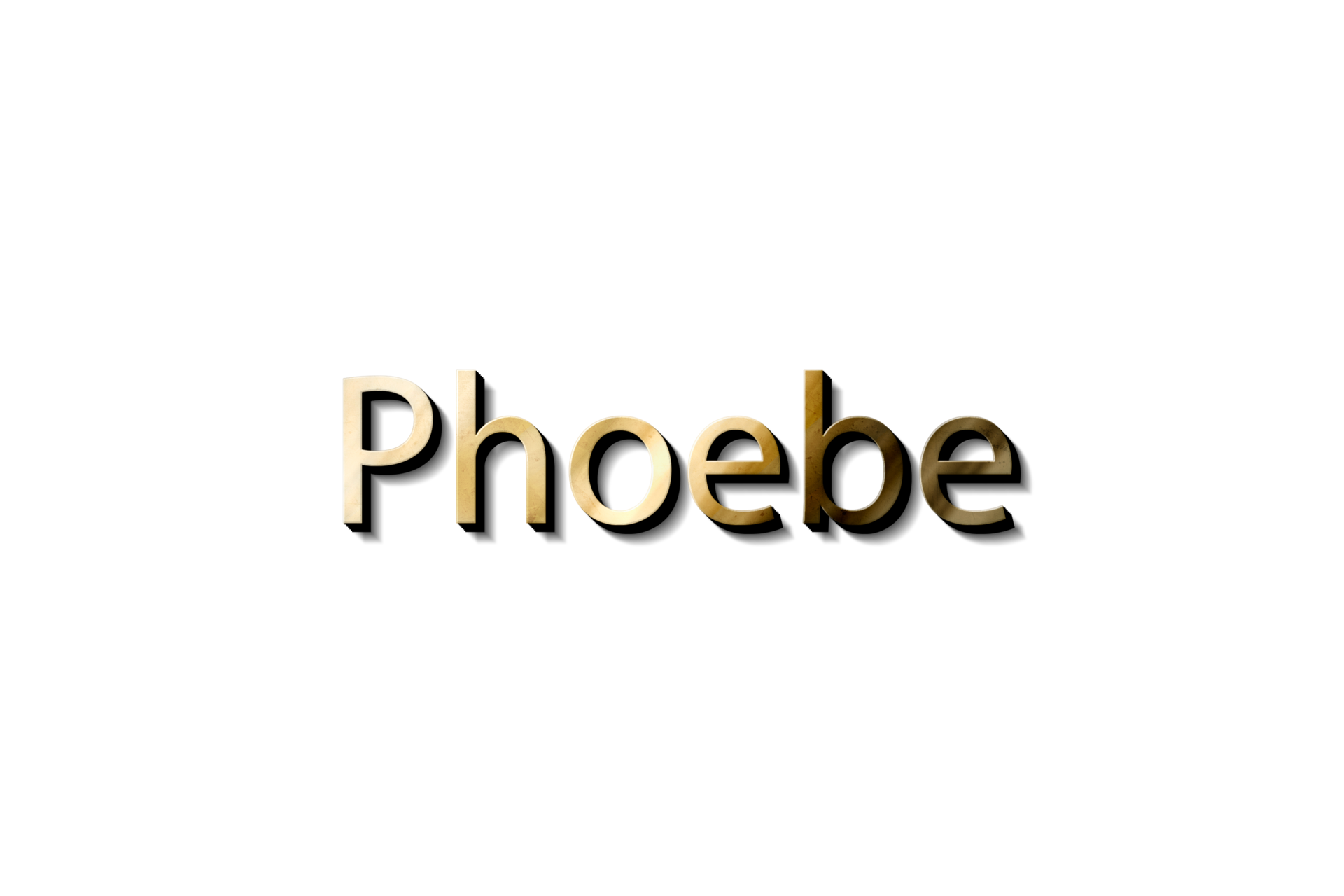 PHOEBE NAME 3D 15733213 PNG