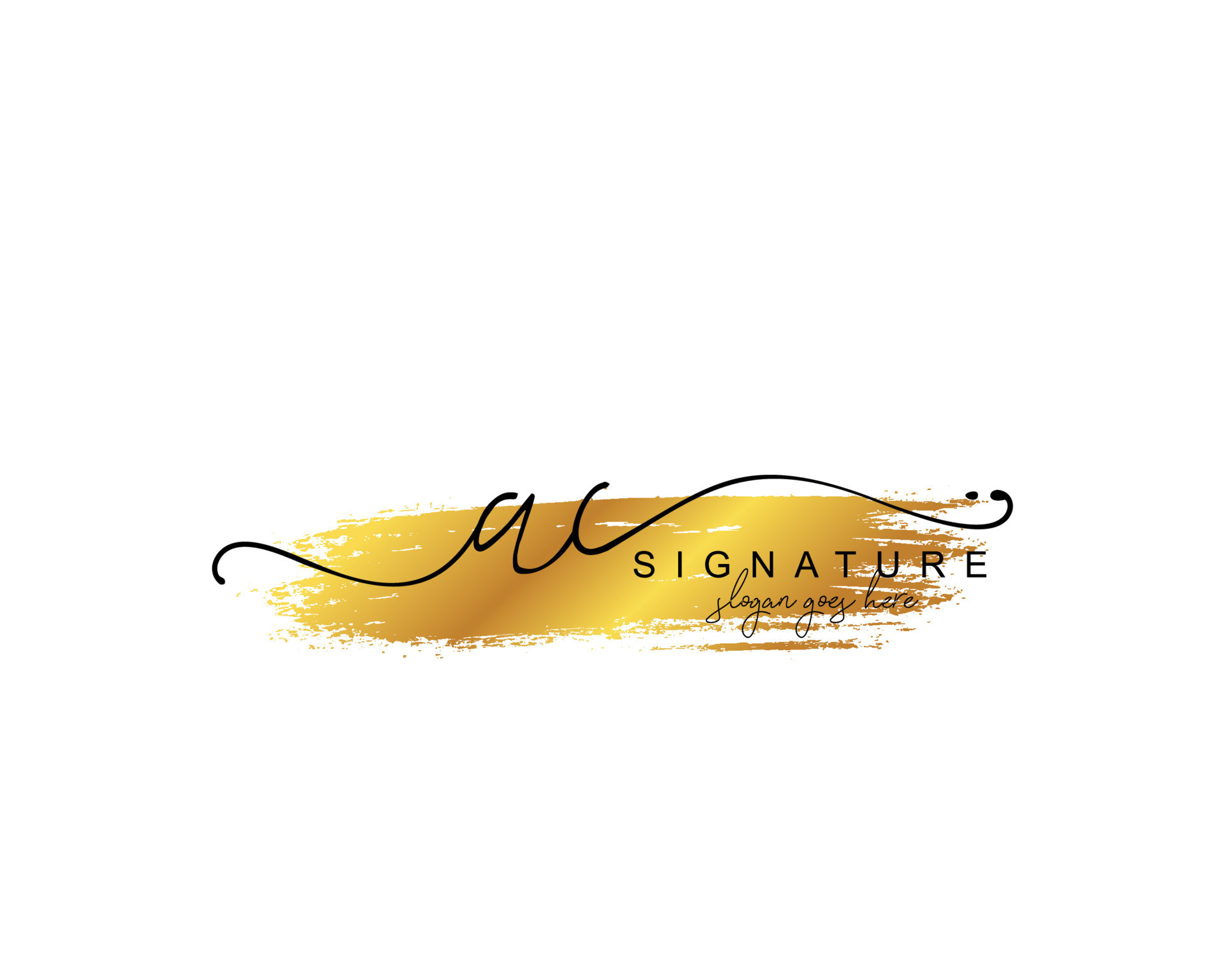 Initial Ac Beauty Monogram And Elegant Logo Design Handwriting Logo Of