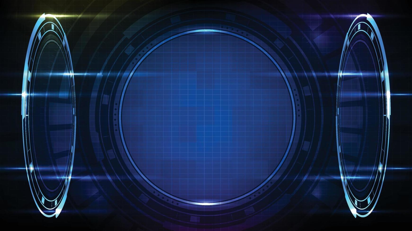 abstract background of futuristic hud gui display panel with light ...