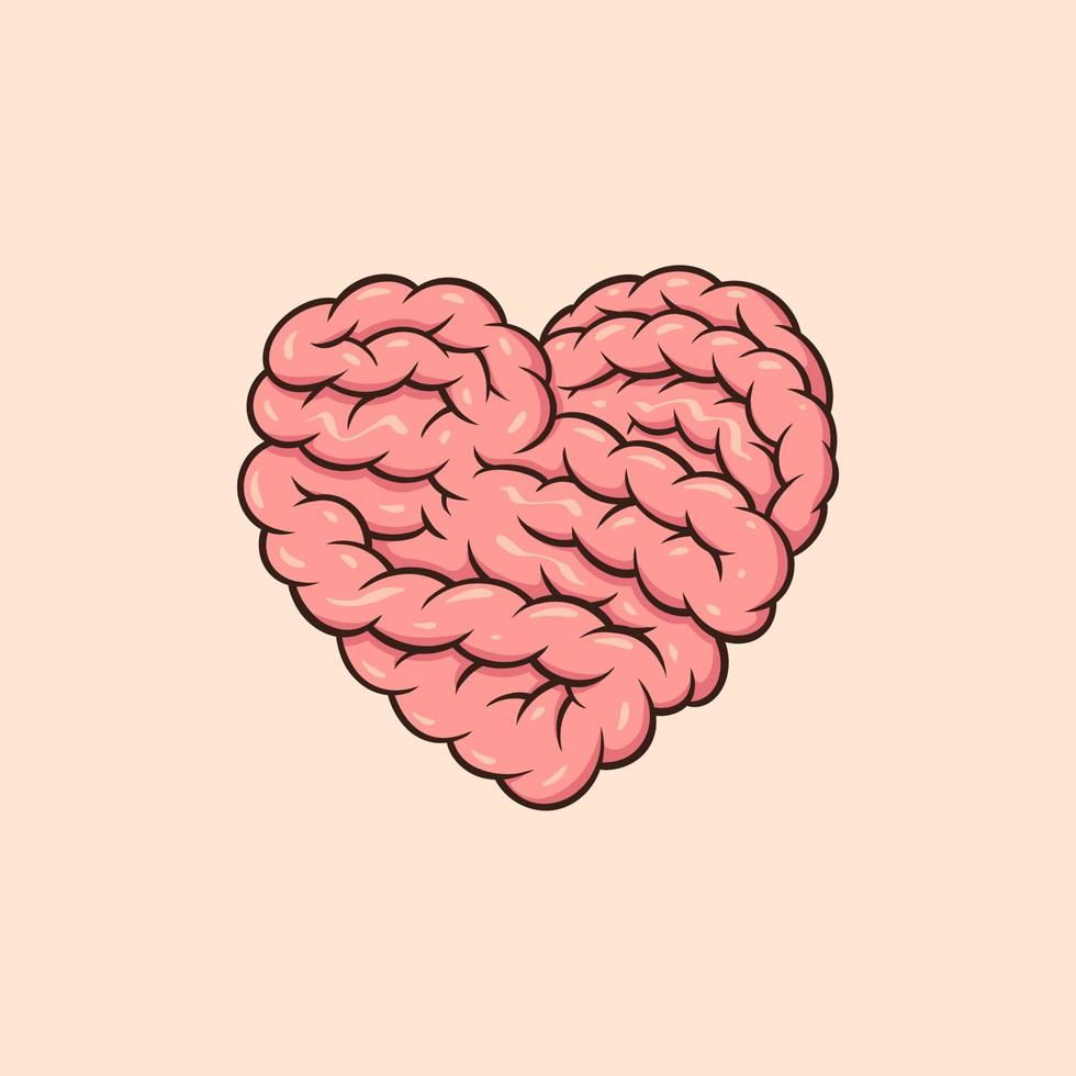 Heart Shaped Brain Cartoon Vector 15735270 Vector Art at Vecteezy Heart Shaped Brain Cartoon Vector 15735270 Vector Art at Vecteezy