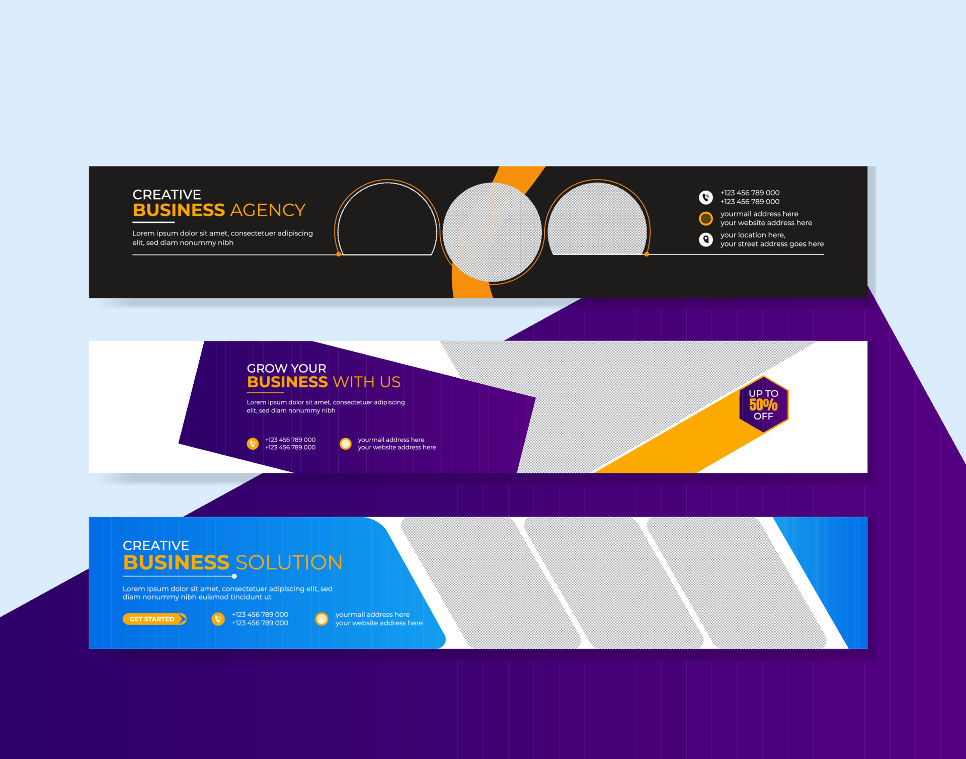 Business LinkedIn cover design template set 15735406 Vector Art at Vecteezy Business LinkedIn cover design template set 15735406 Vector Art at Vecteezy