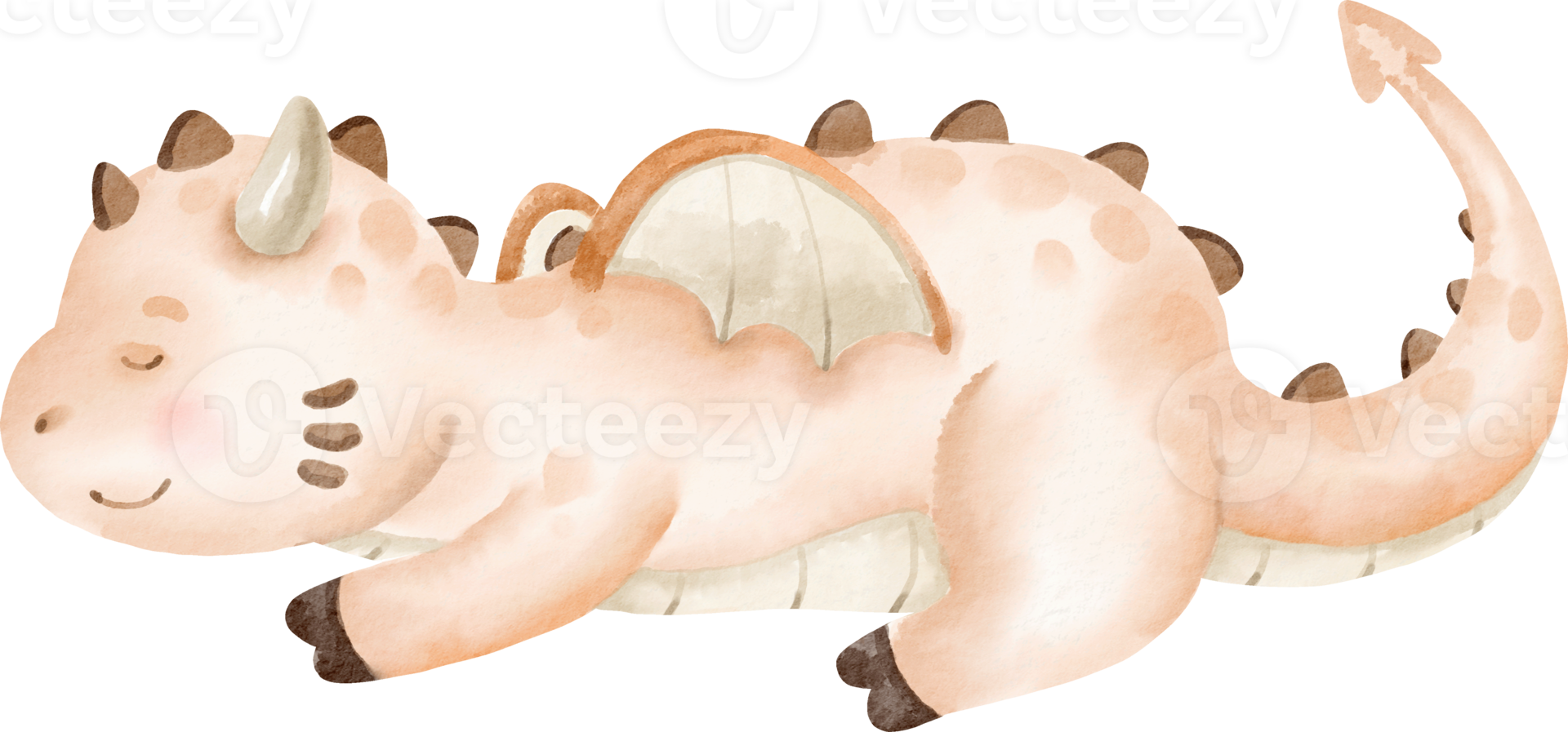 watercolor cute dragon 15736106 PNG