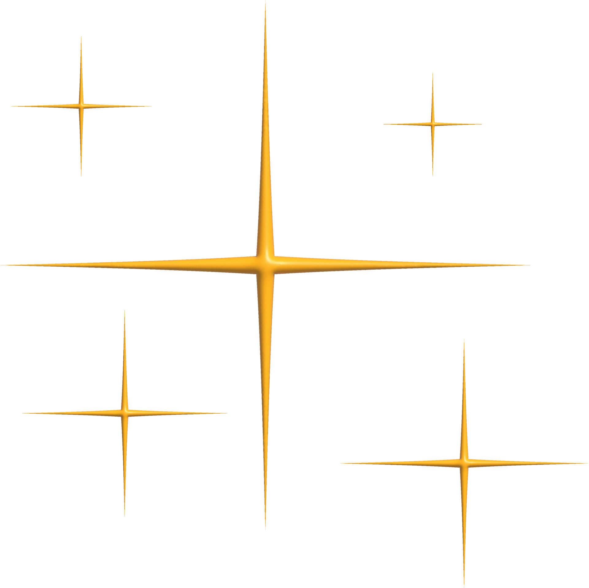 3D yellow stars sparkle firework, Decoration twinkle, shiny flash. Glowing light effect stars ...