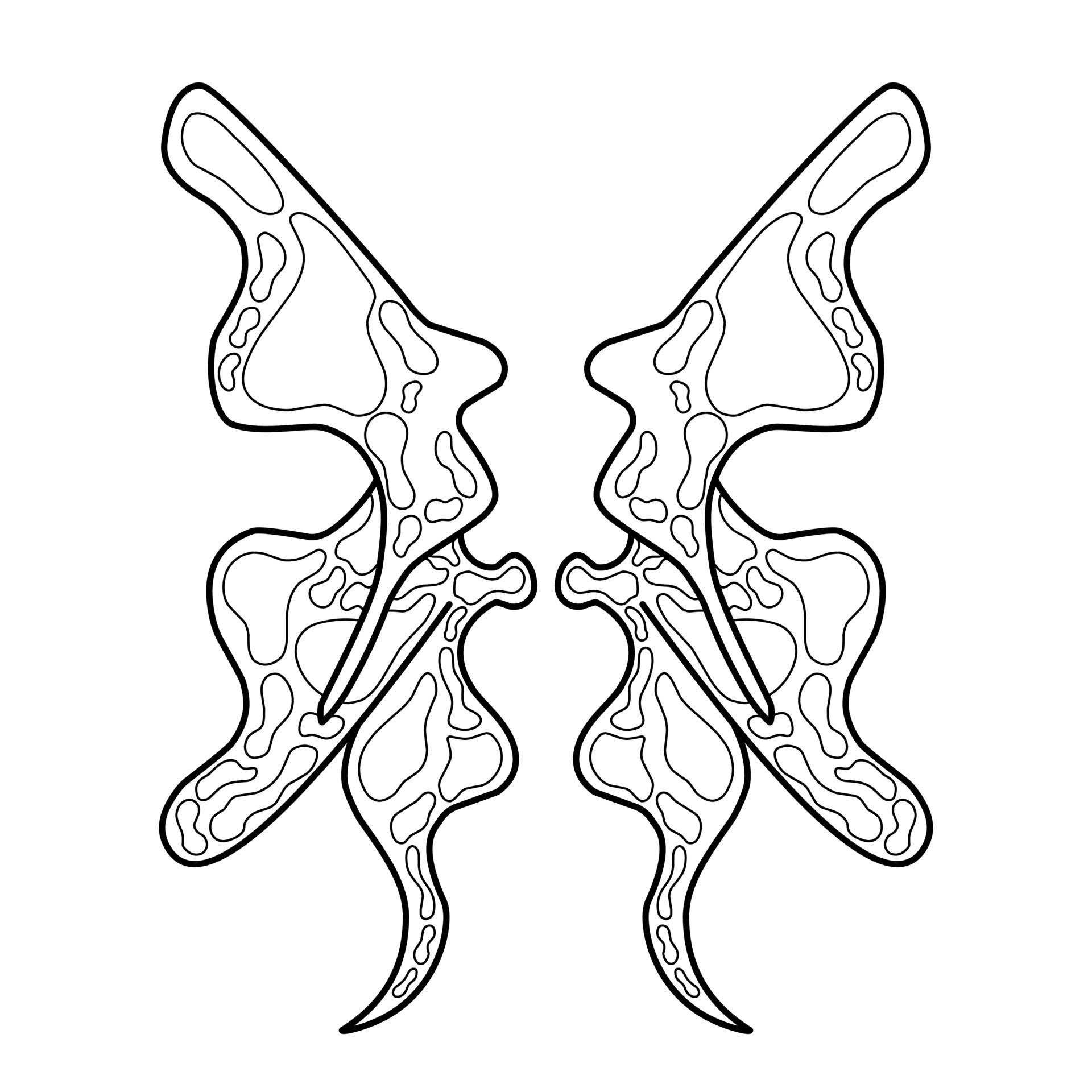 Free Vector Butterfly Line Art Style 15737033 Vector Art At Vecteezy