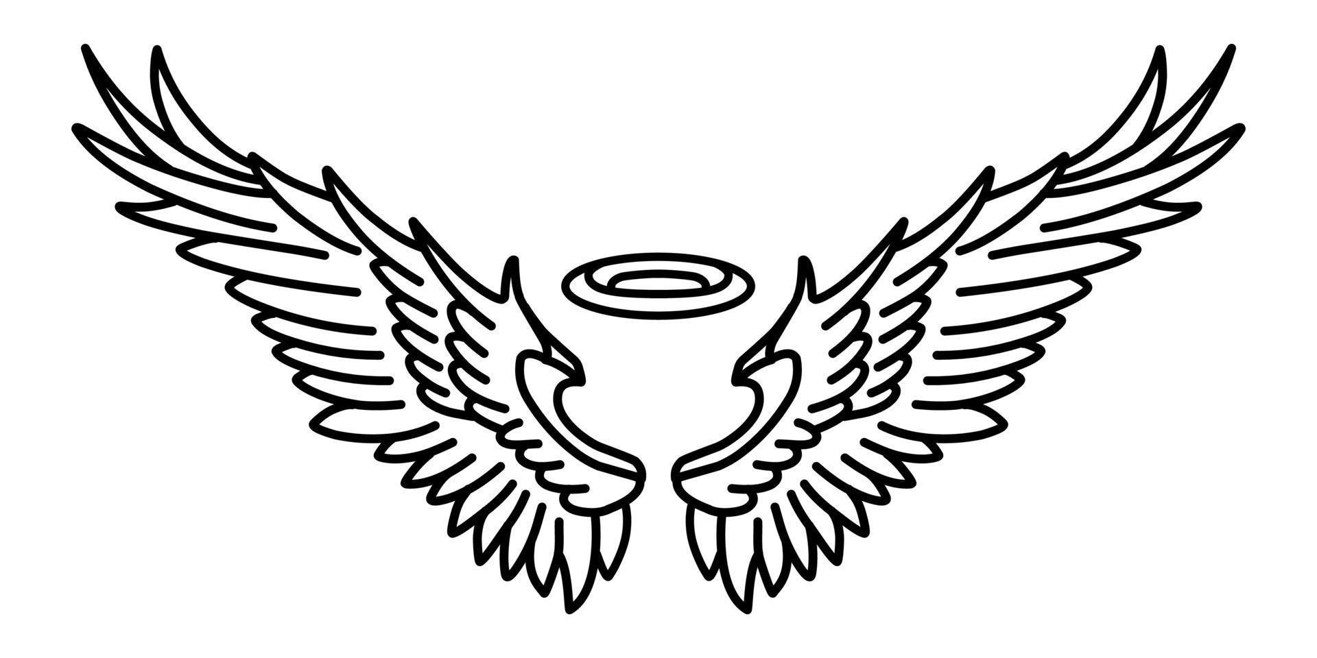 Free vector angel wings line art style 15737123 Vector Art at Vecteezy Free vector angel wings line art style 15737123 Vector Art at Vecteezy