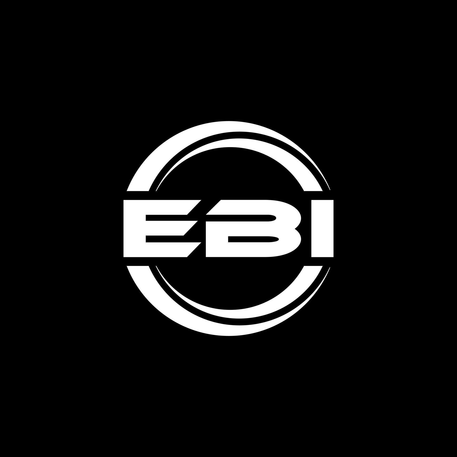 EBI letter logo design in illustration. Vector logo, calligraphy designs for logo, Poster ...