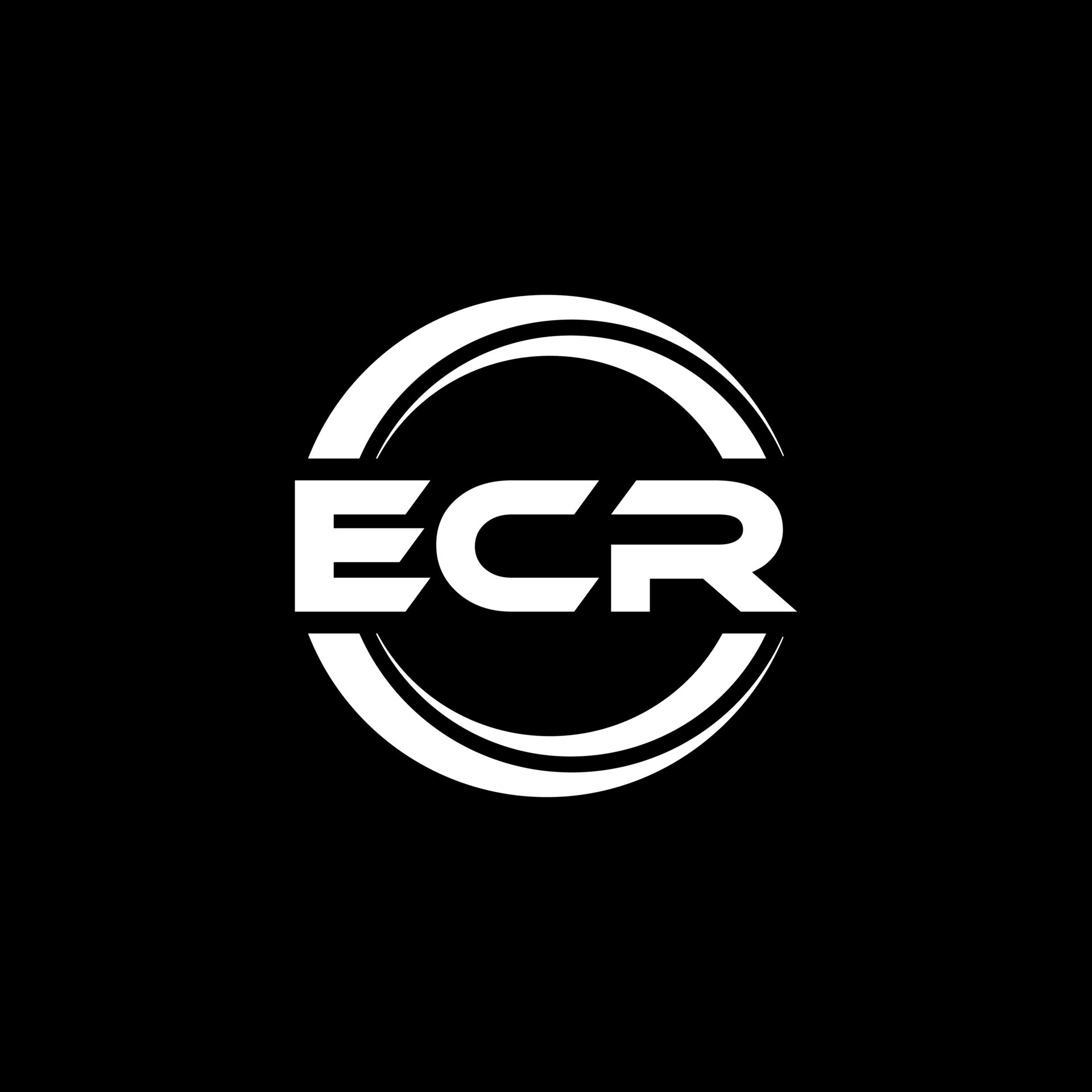 Ecr Letter Logo Design In Illustration Vector Logo Calligraphy