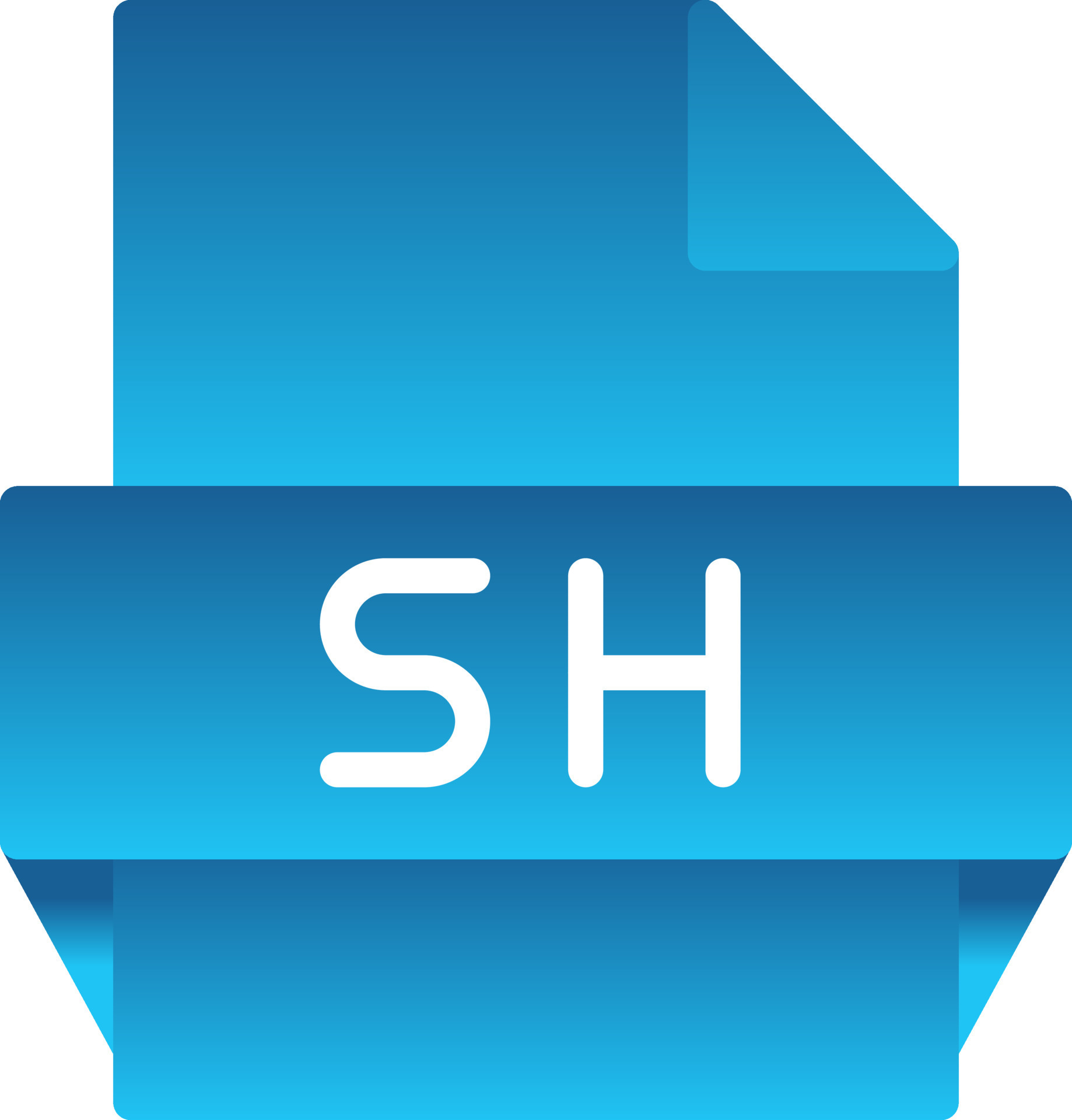 Sh File Format Icon 15748875 Vector Art at Vecteezy