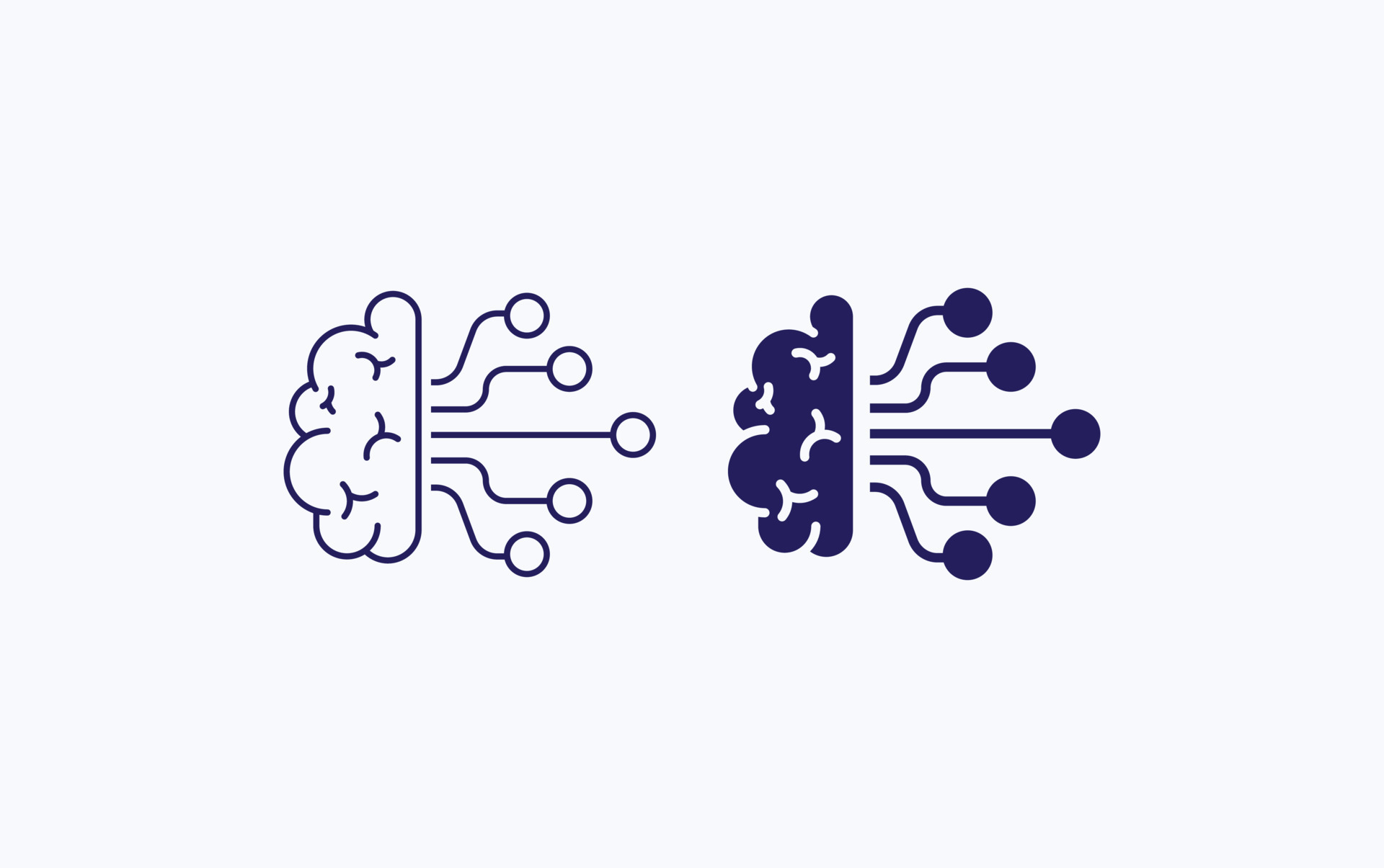 Brain and machine, ai technology 15756176 Vector Art at Vecteezy